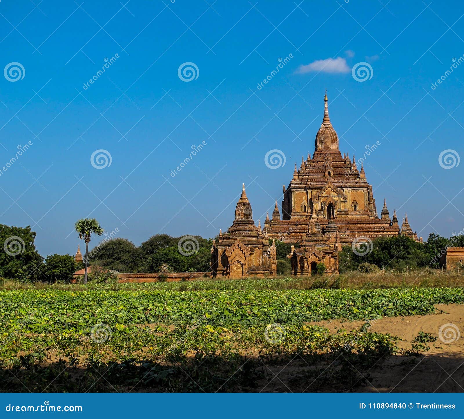 Myanmar Temples in the Summer Stock Photo - Image of balloon, monuments ...