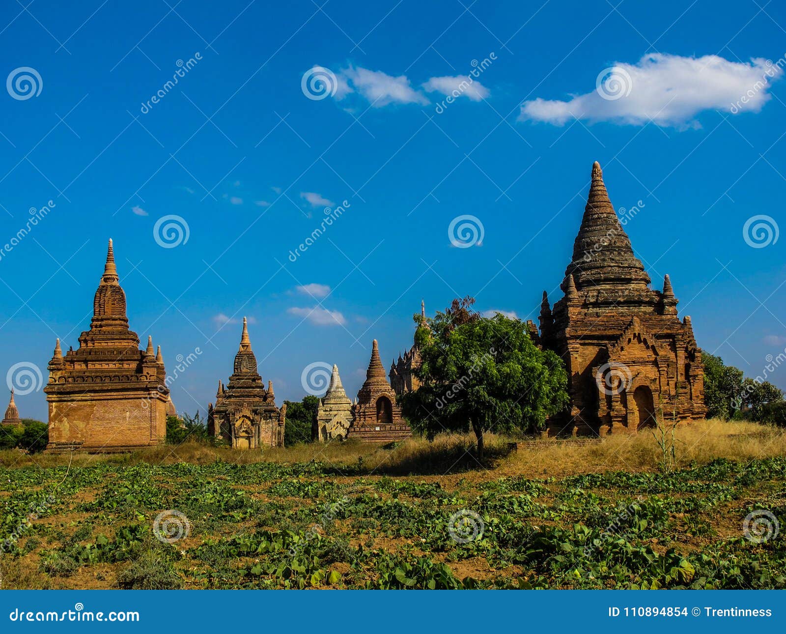 Myanmar Temples in the Summer Editorial Stock Image - Image of boat ...