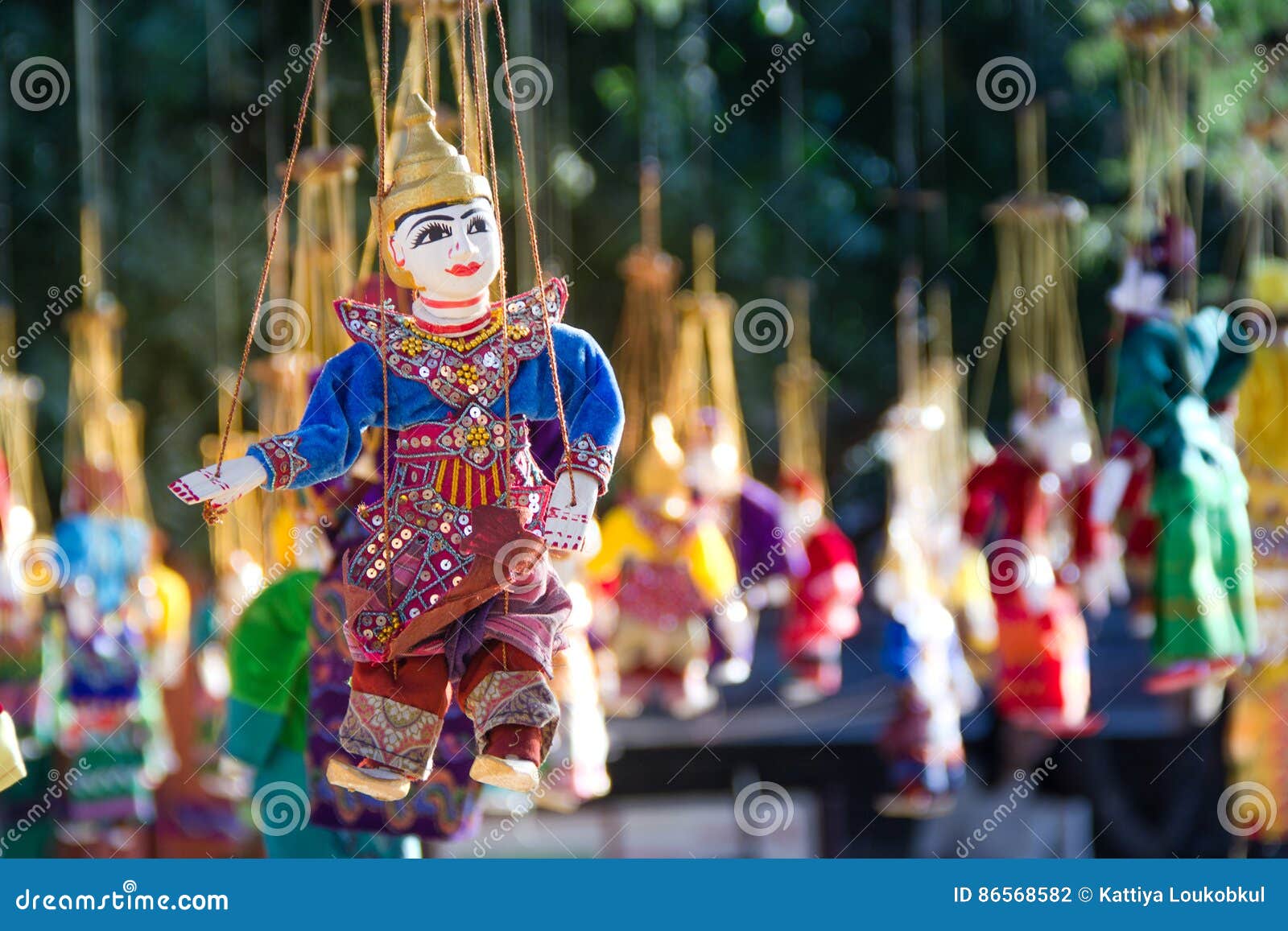 Myanmar Tradition Puppet Souvenir Stock Photo - Image of myanmar ...