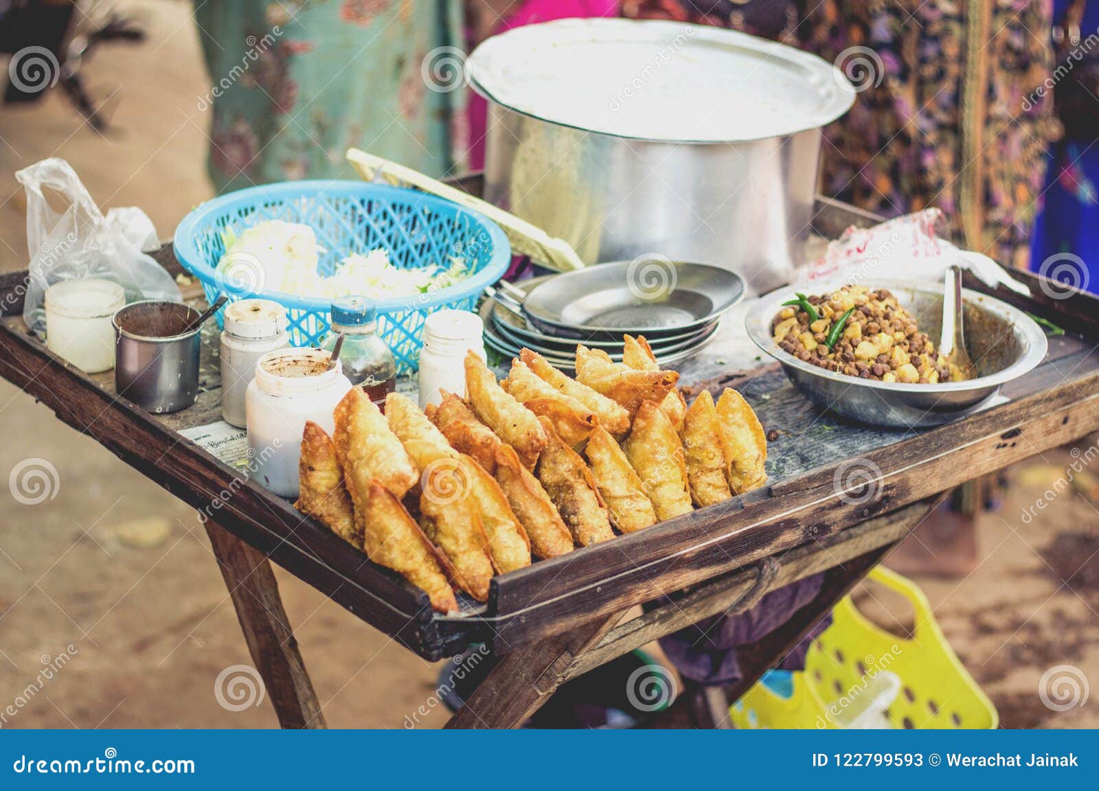 Myanmar Traditional Snacks stock image. Image of yangon - 122799593