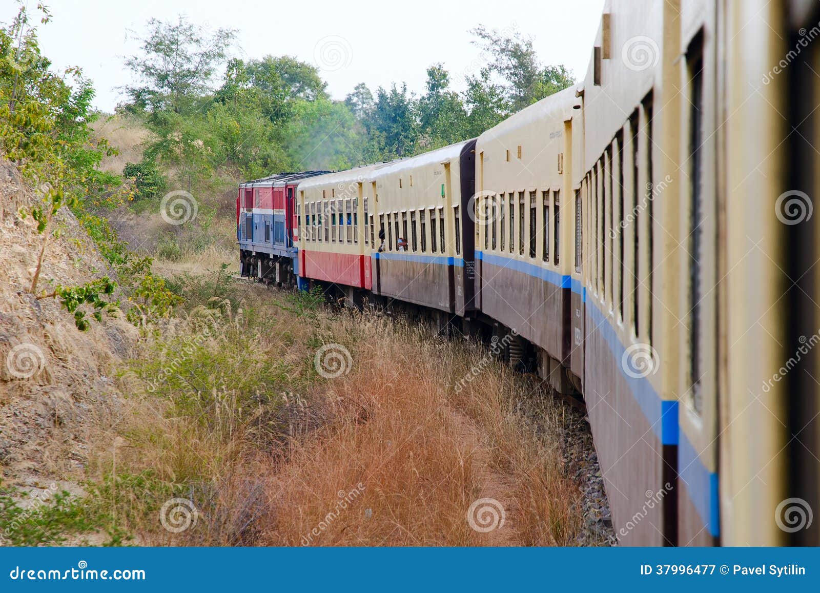 Myanmar train stock image. Image of myanma, railtrack - 37996477