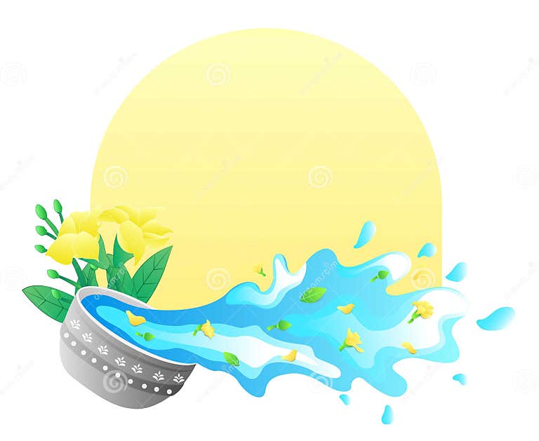 Myanmar Water Festival Illustration Border Vector Stock Vector ... Myanmar Water Festival Illustration Border Vector Stock Vector ...