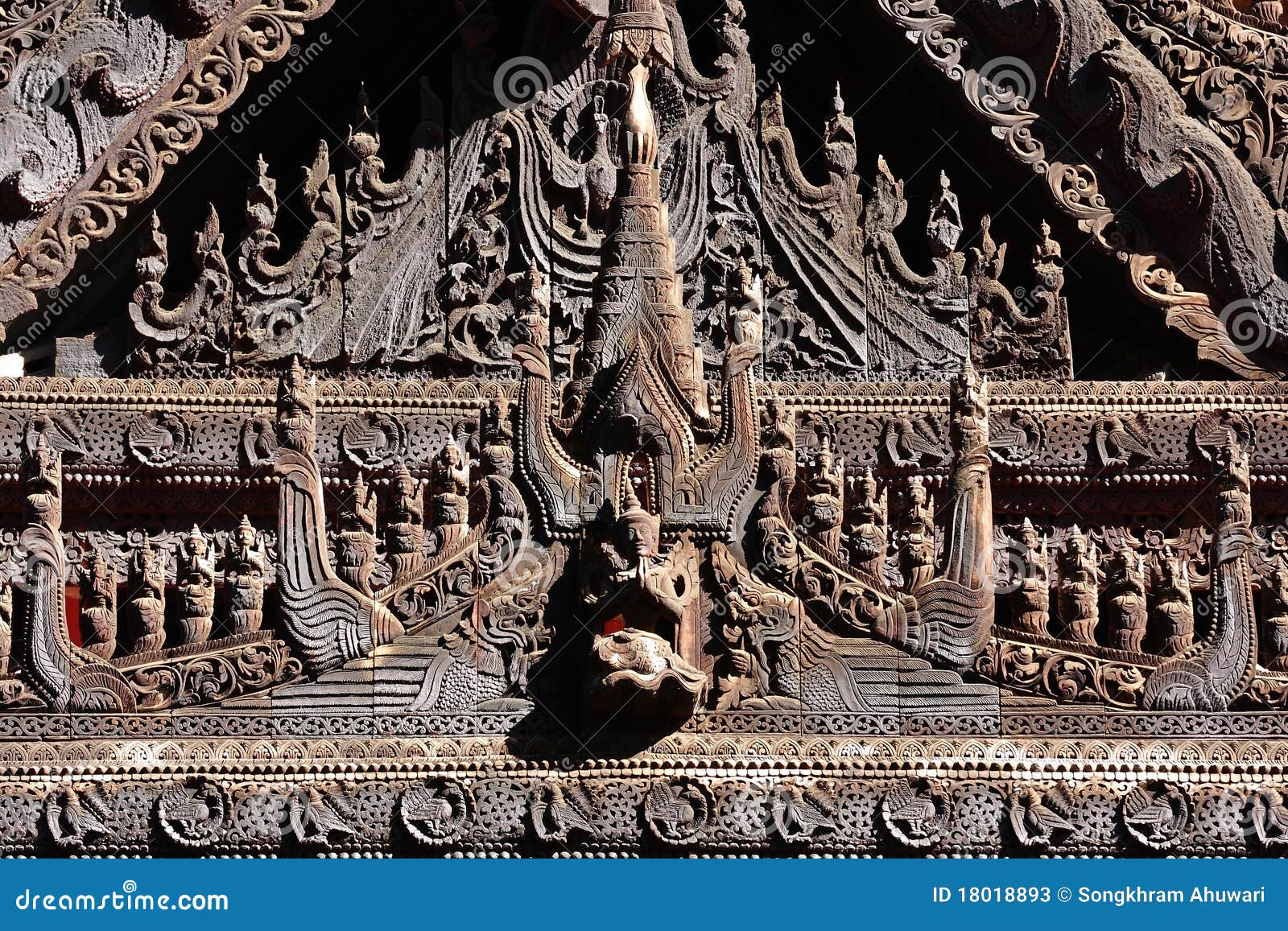 Myanmar Wood Carving stock image. Image of elegant, design - 18018893