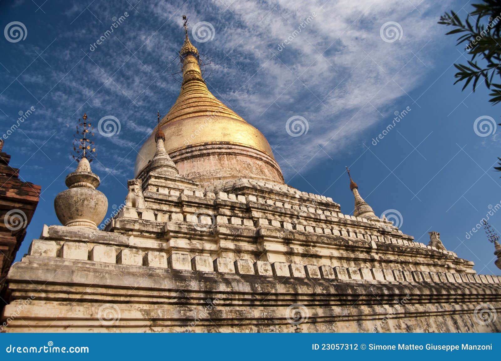 Myazedi Pagoda, Bagan, Myanmar Stock Photo - Image of holiday, famous ...