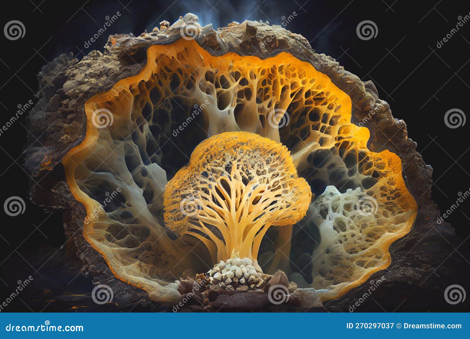 Mycelium stock image. Image of bright, long, branches - 270297037