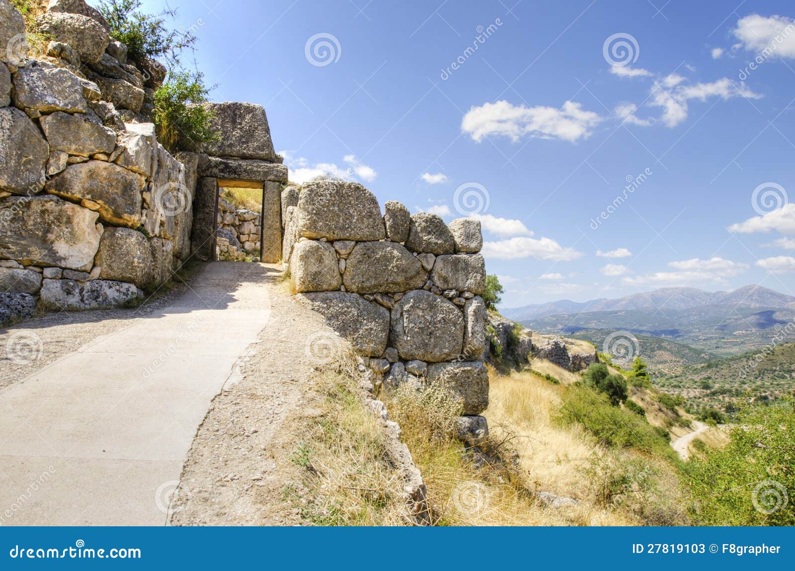 Mycenae gate, Greece stock image. Image of gate, greek - 27819103