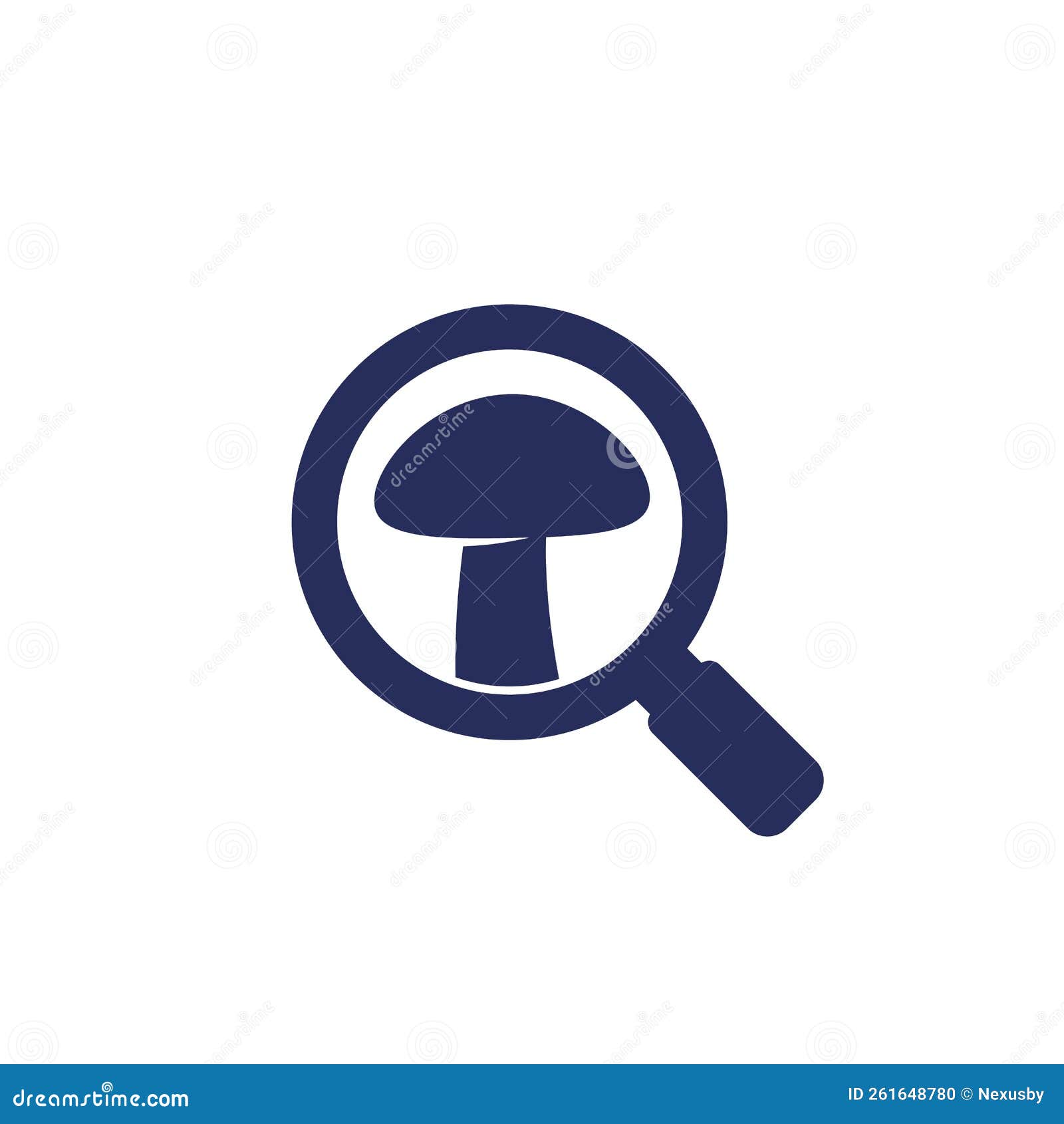 Mycology, Study Of Fungi Icon Vector Illustration | CartoonDealer.com ...