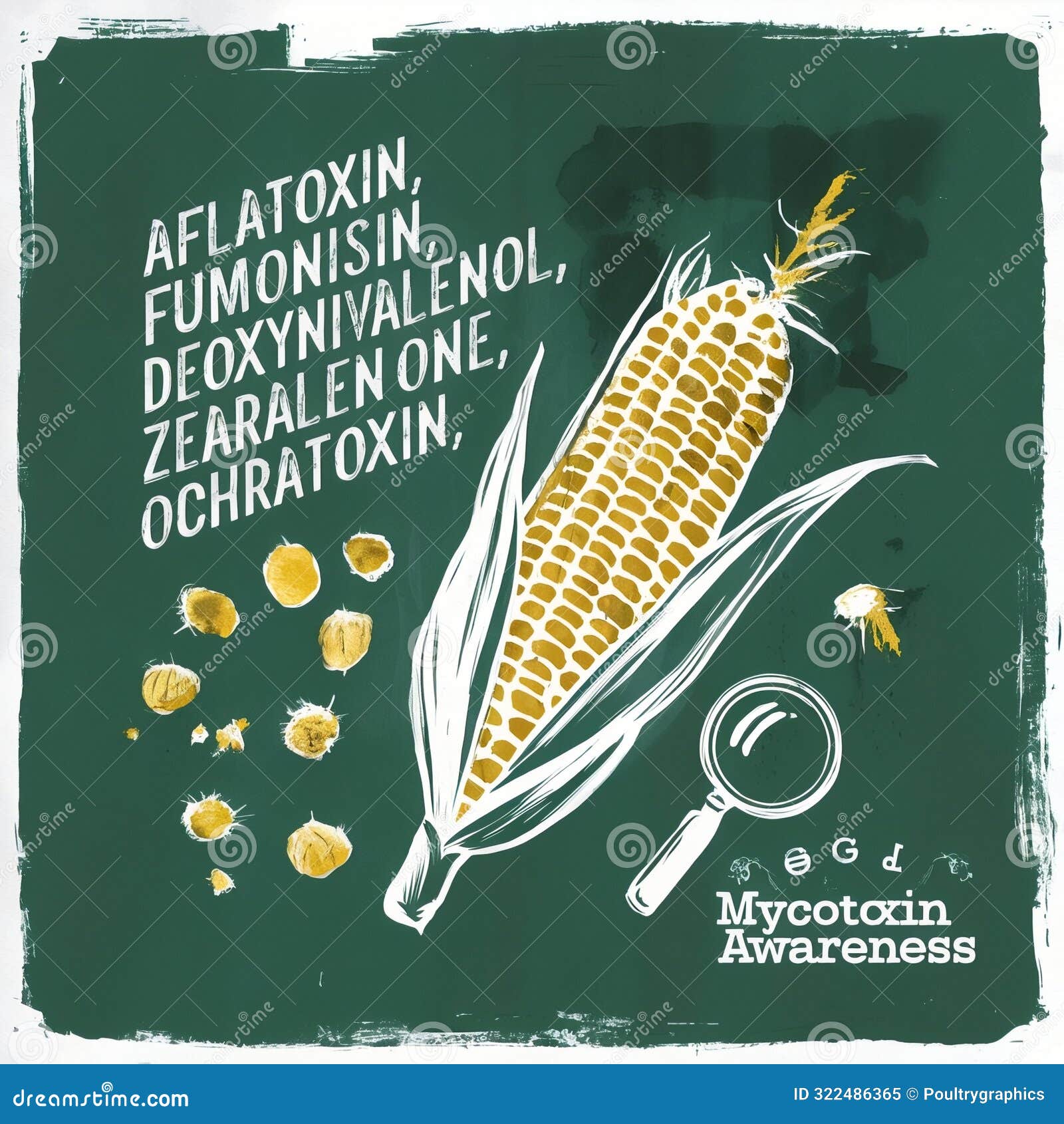 Mycotoxin in Corn and Liver Cancer Stock Image - Image of carcinogenic ...