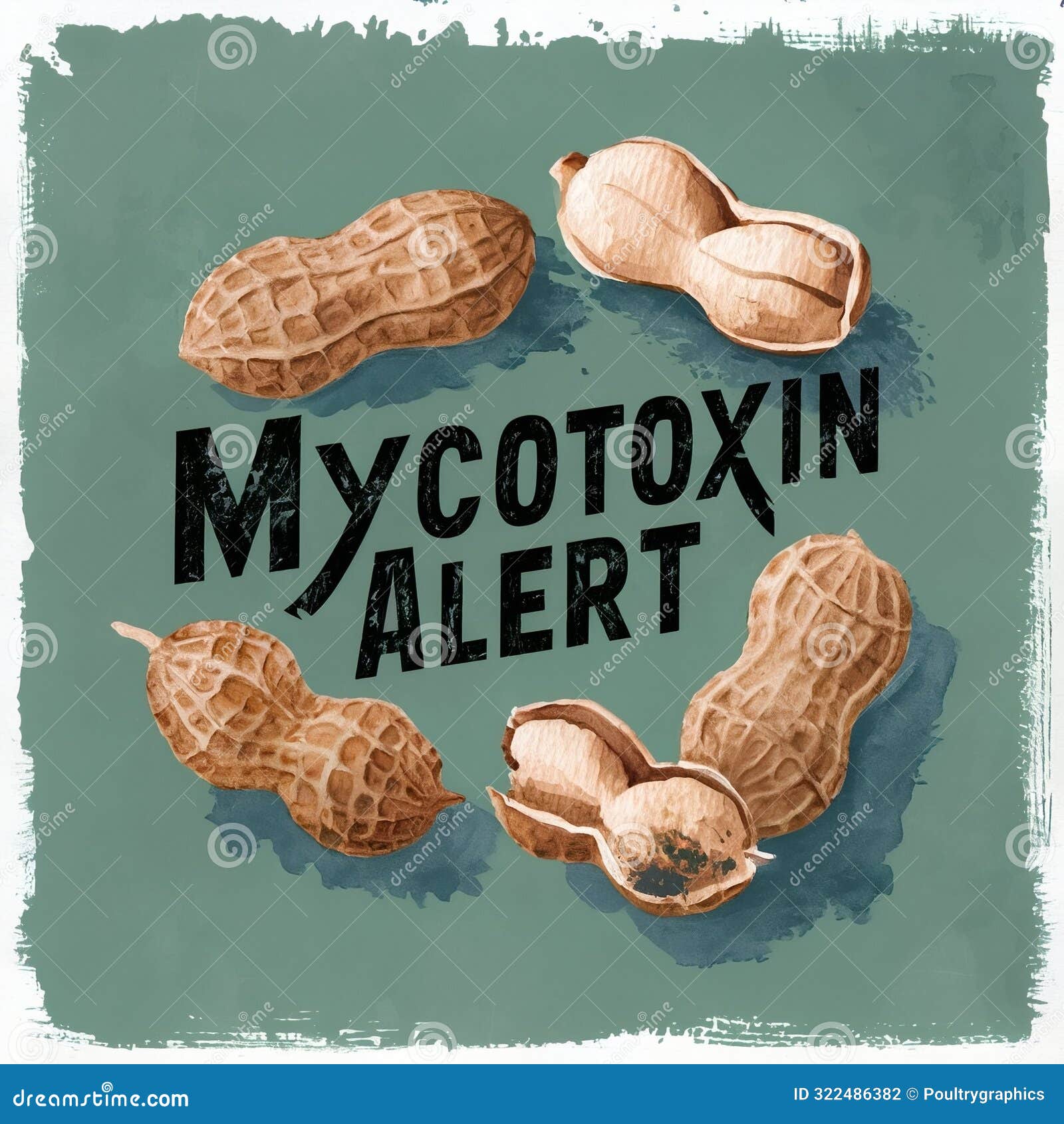 Mycotoxin in Peanut and Liver Cancer Stock Photo - Image of ...