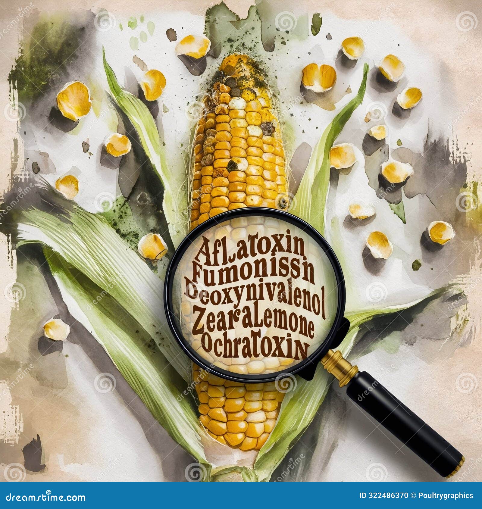 Mycotoxin in Corn and Liver Cancer Stock Photo - Image of fumonisin ...