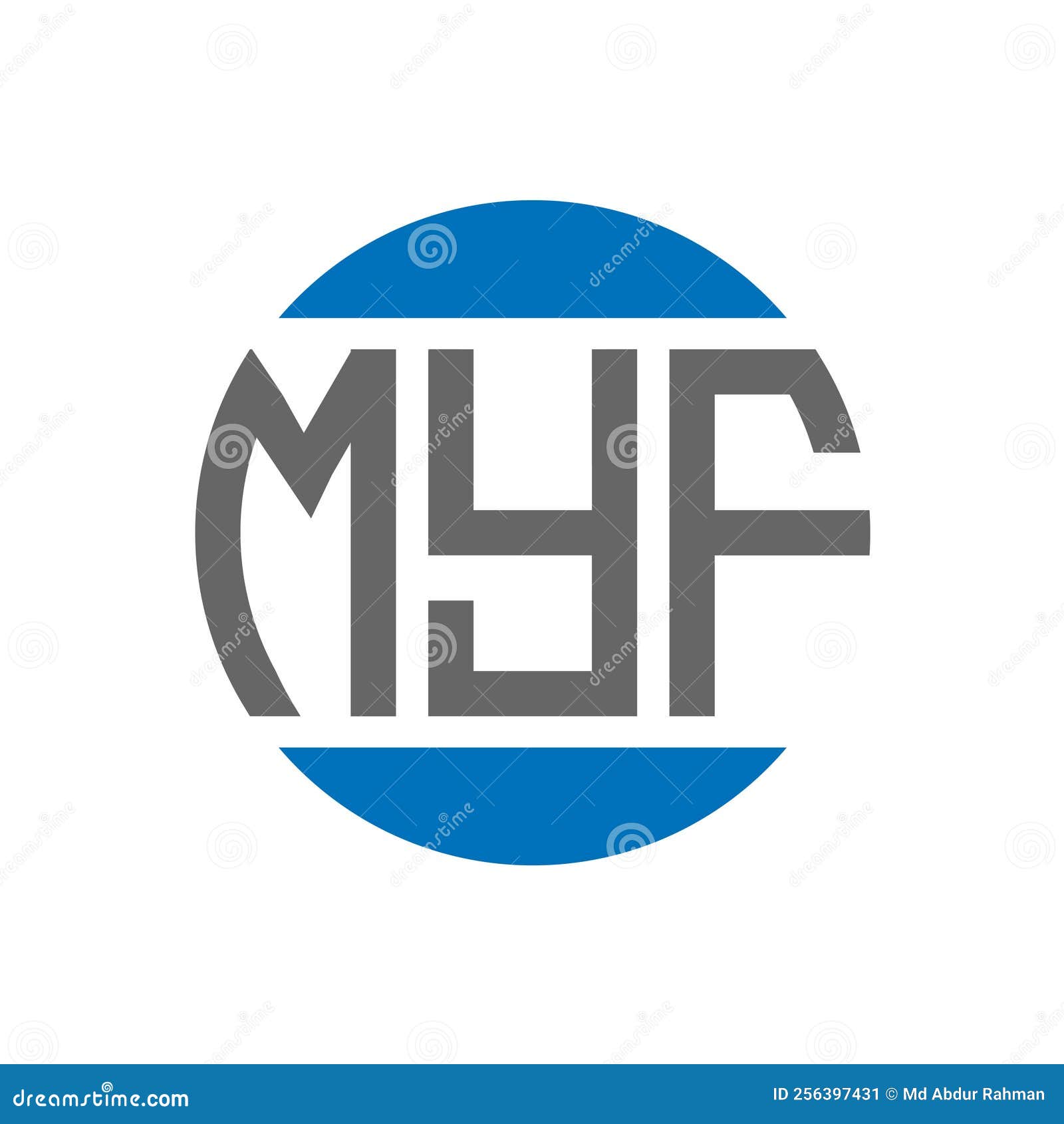 MYF Letter Logo Design on White Background. MYF Creative Initials ...