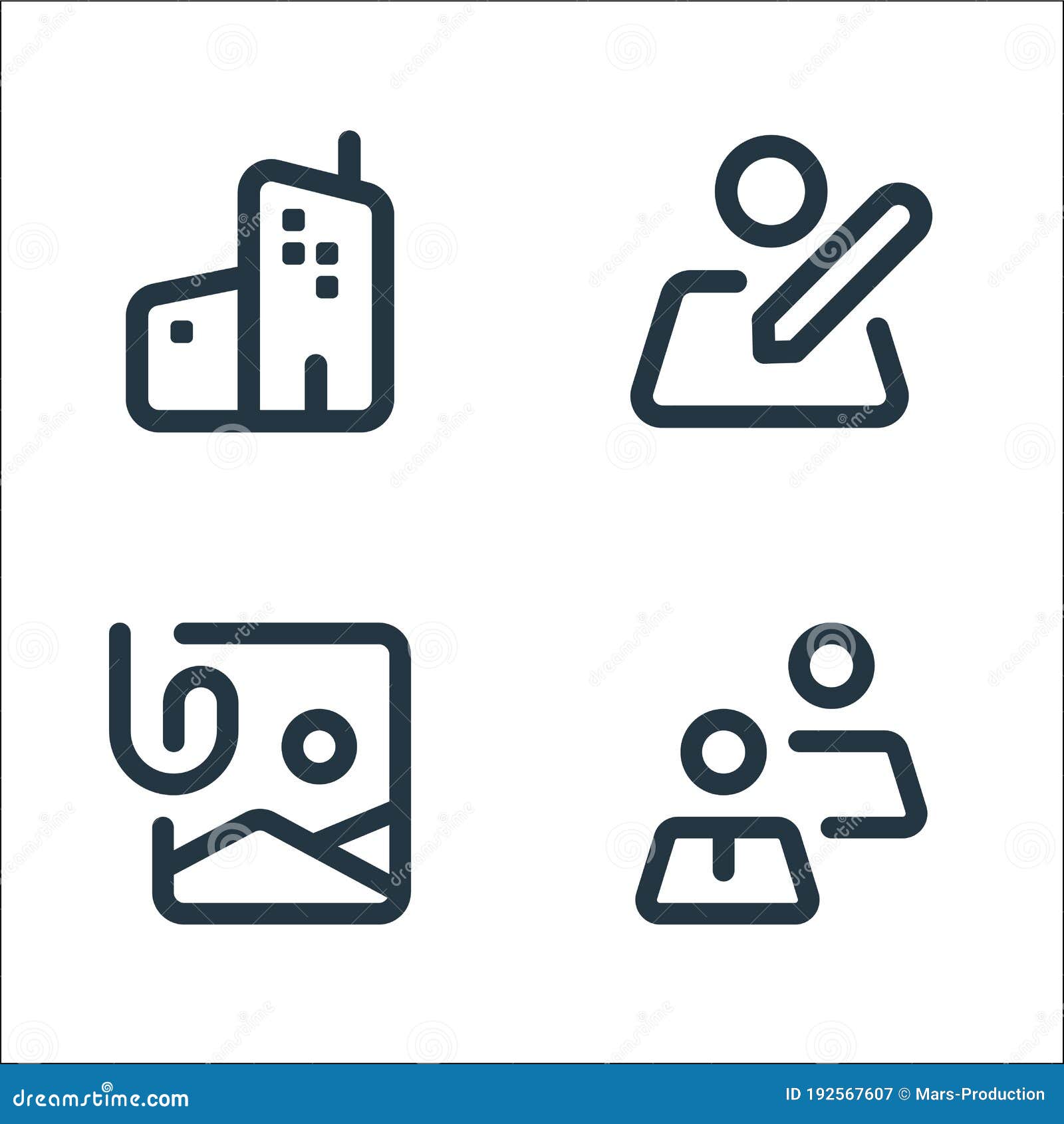 Linear Edit Records Icon Vector Collage Stock Image | CartoonDealer.com ...