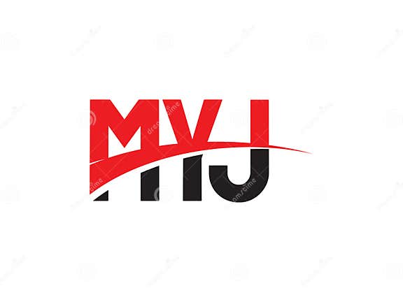 MYJ Letter Initial Logo Design Vector Illustration Stock Vector ...