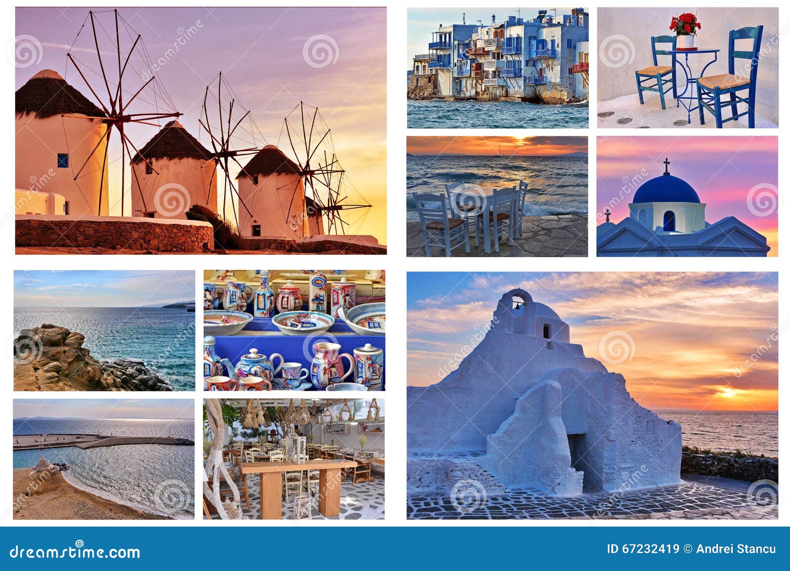 Greece Mykonos Narrow Walk Path In Main Capitol Royalty-Free Stock ...