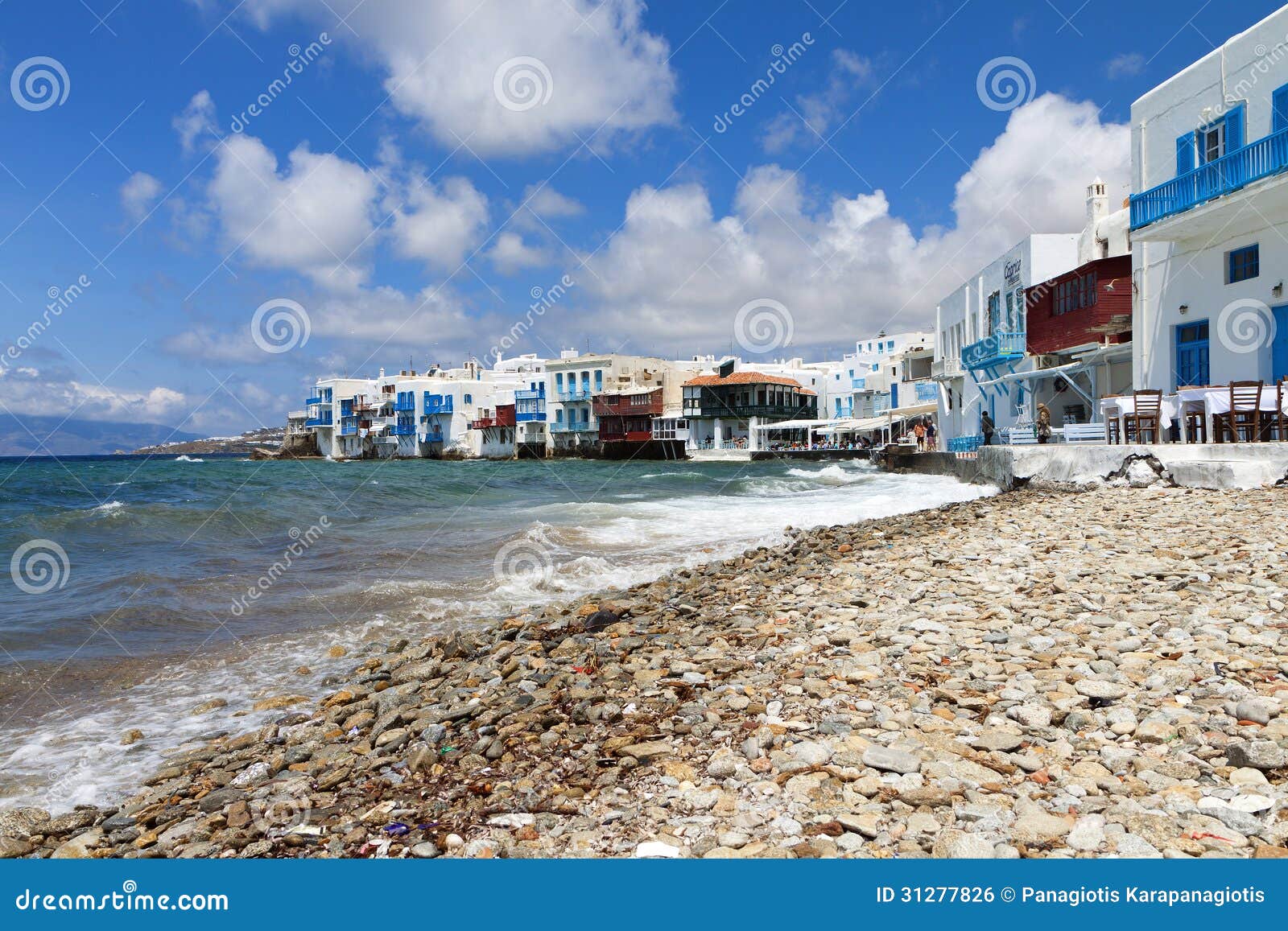 Mykonos island in Greece stock photo. Image of journey - 31277826