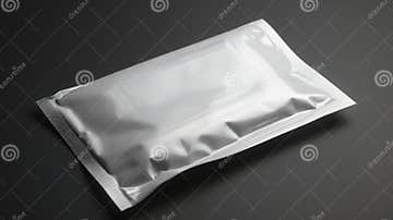 Mylar Pouch Plastic Bag Mockup Generated by AI Tool. Stock Illustration ...
