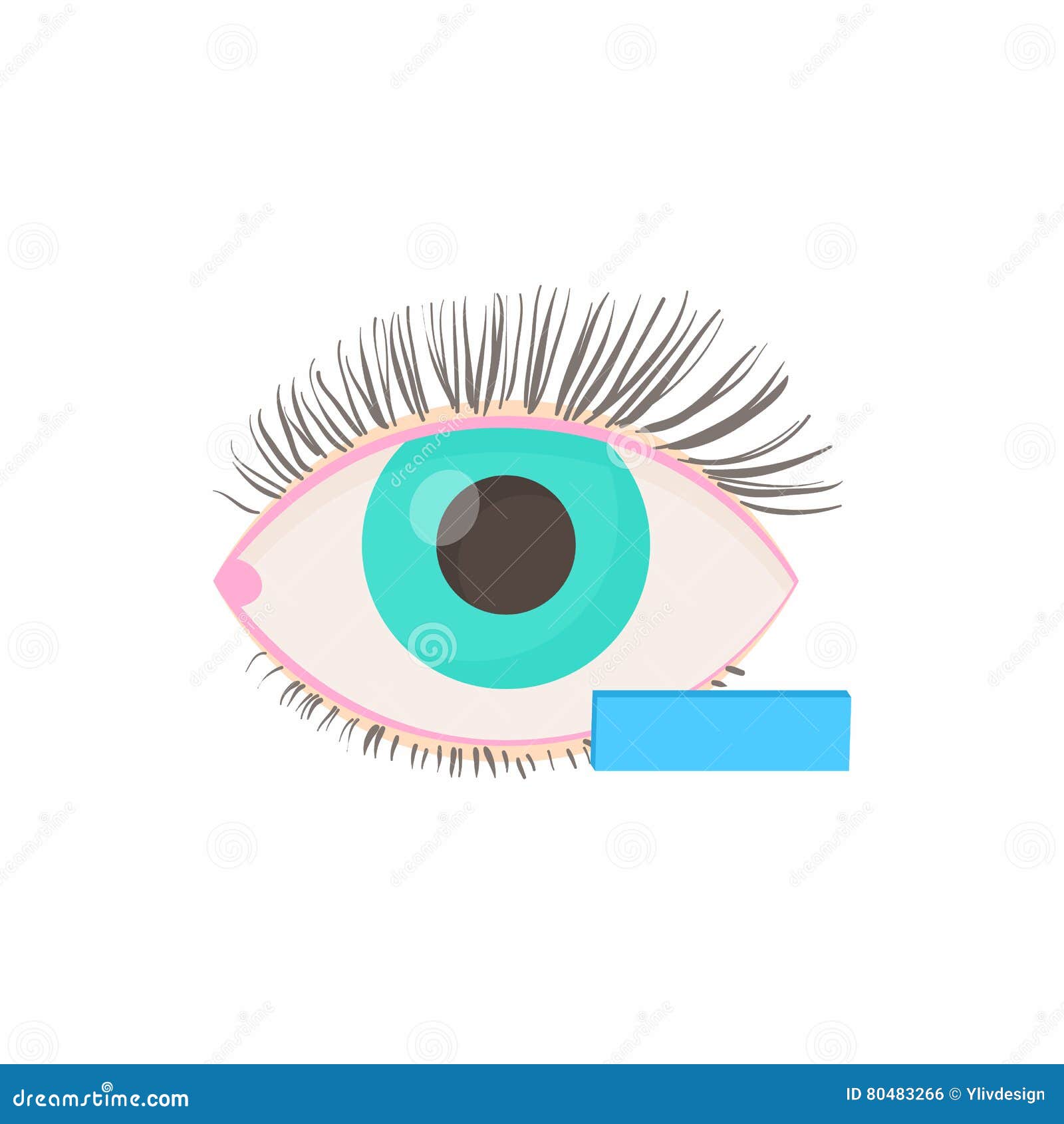 Myopia Eyesight Disorder Icon, Cartoon Style Stock Vector ...