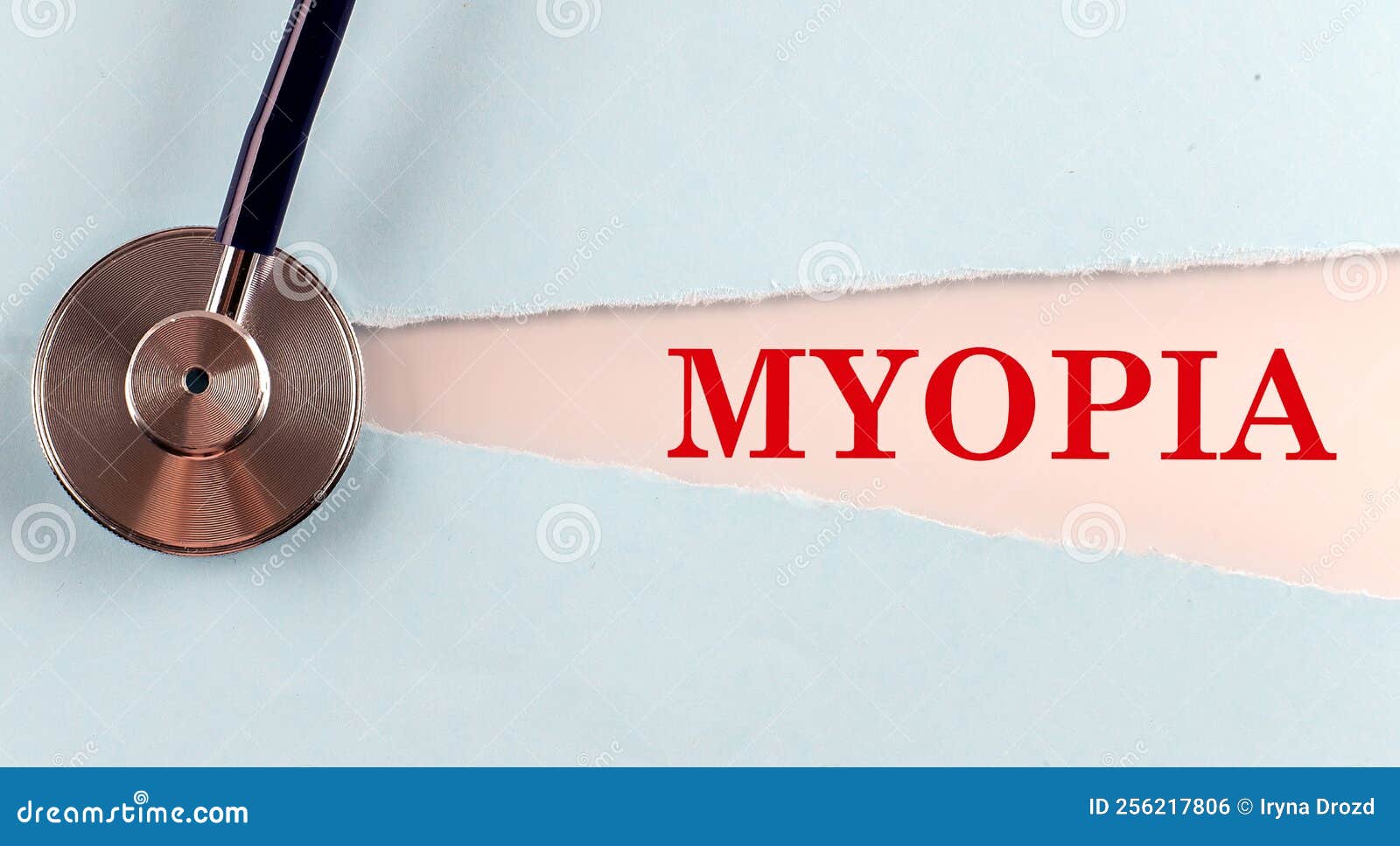 MYOPIA Word Made On Torn Paper, Medical Concept Background Royalty-Free ...