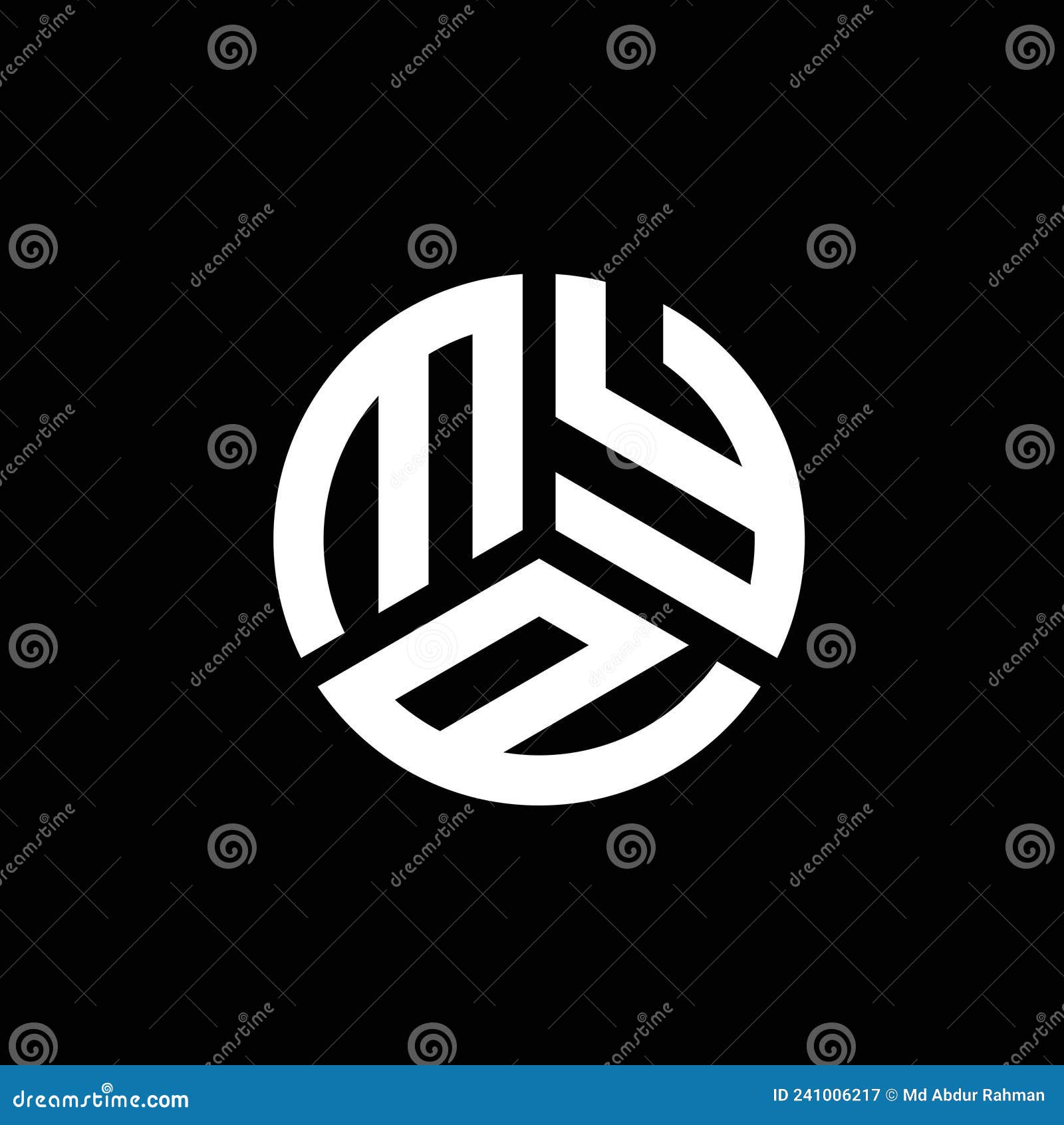 MYP Letter Logo Design on Black Background. MYP Creative Initials ...