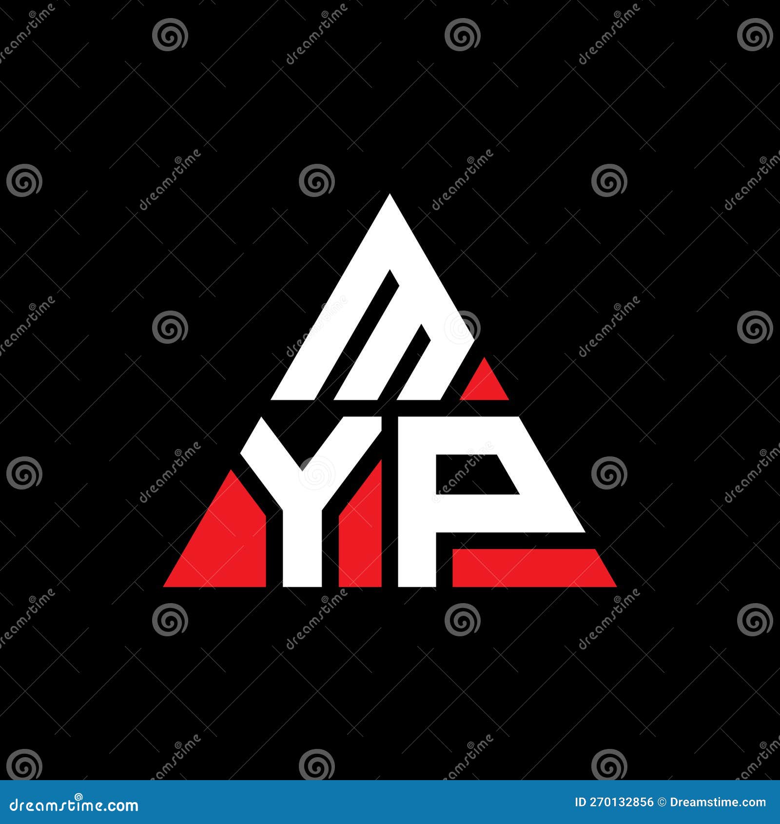 MYP Triangle Letter Logo Design with Triangle Shape. MYP Triangle Logo ...