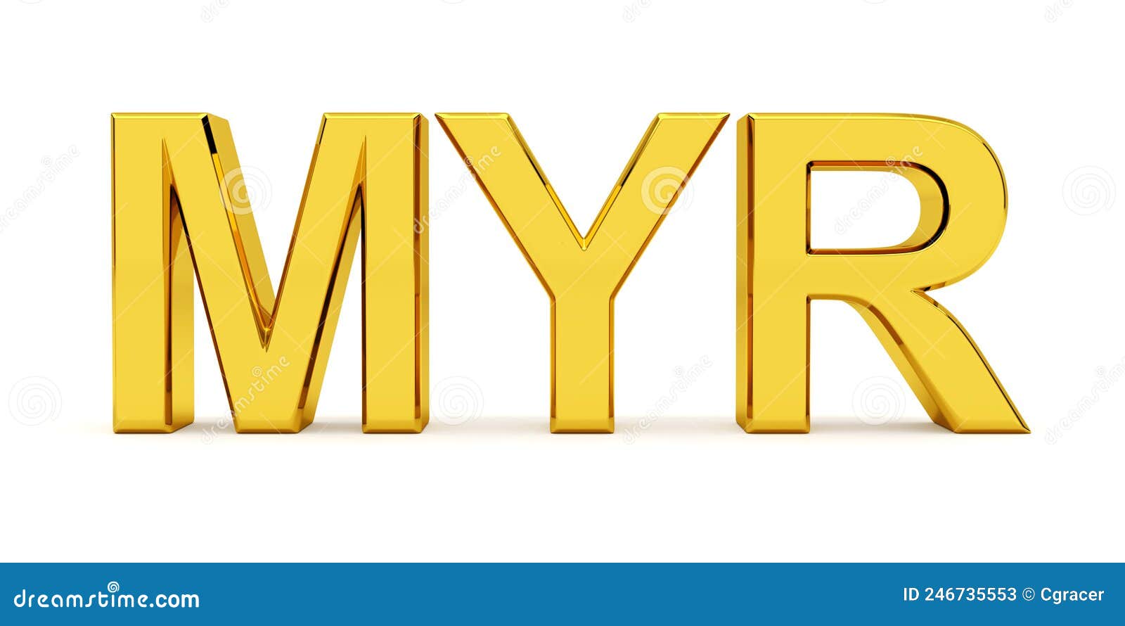 MYR Malaysian Ringgit Currency Code Stock Illustration - Illustration ...