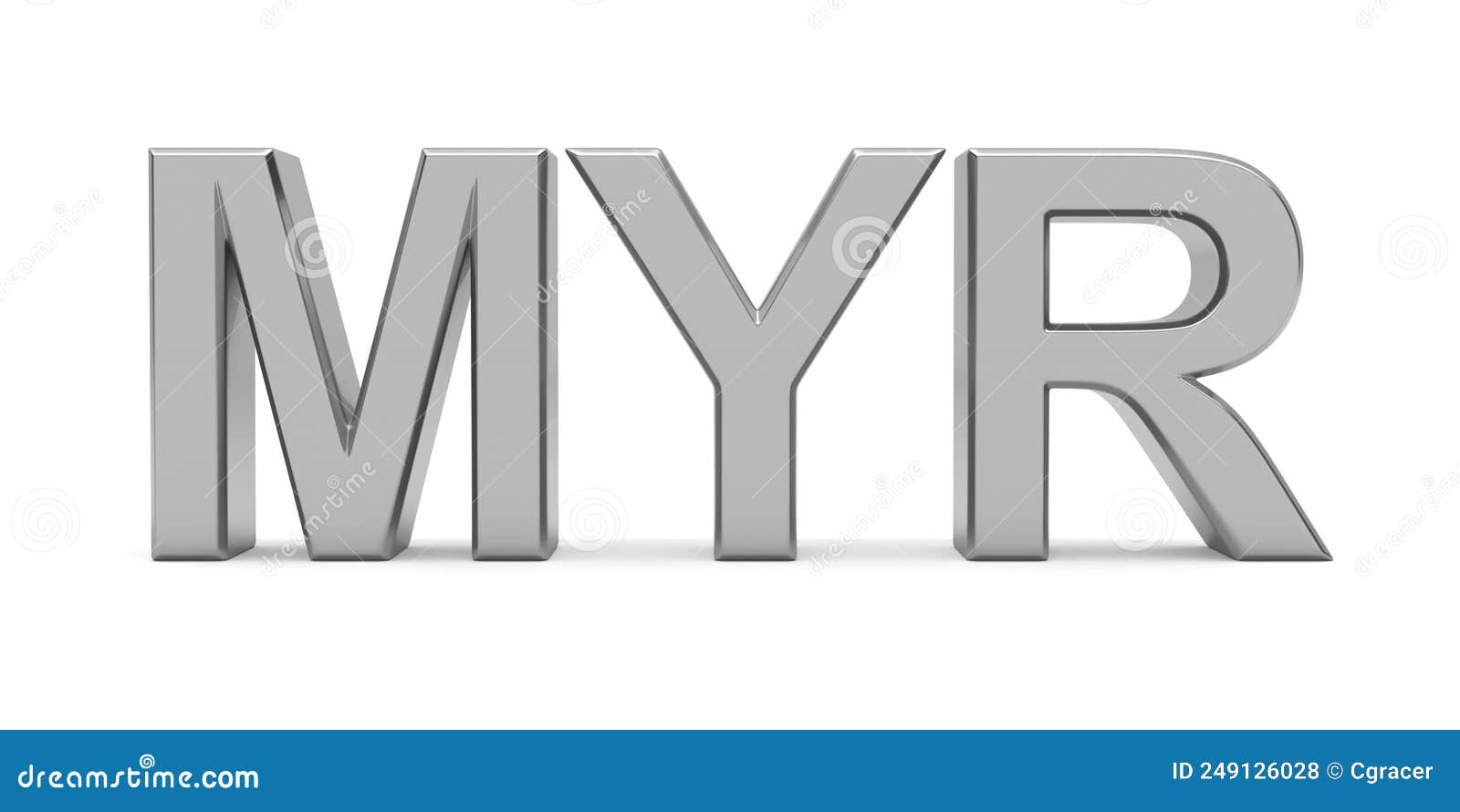 MYR Malaysian Ringgit Currency Code Stock Illustration - Illustration ...