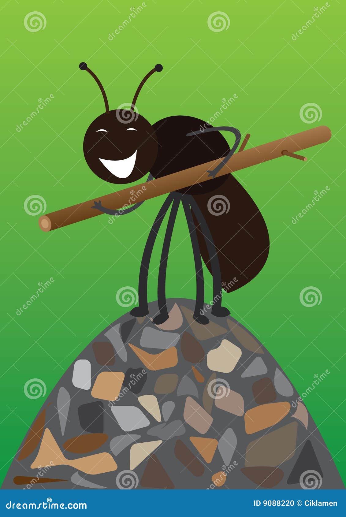 Myra vektor illustrationer. Illustration av gräs, kryp - 9088220