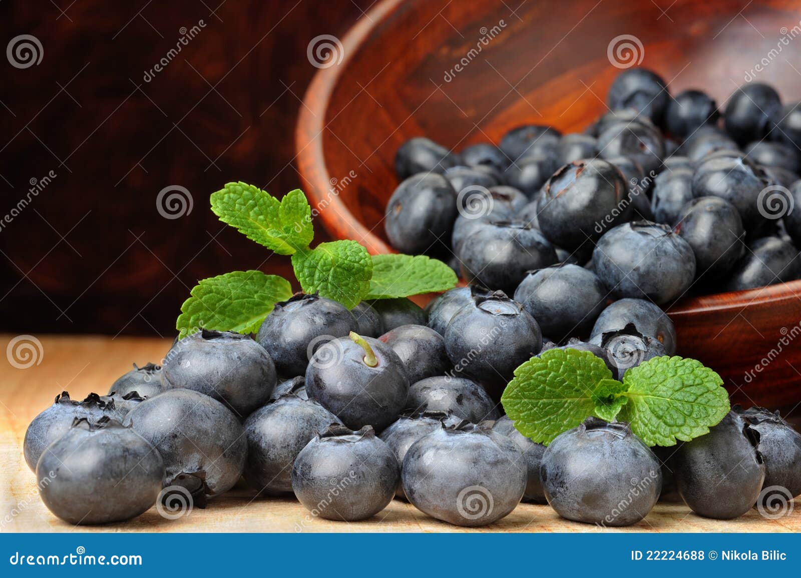 Myrtilles photo stock. Image du frais, délicieux, baie - 22224688