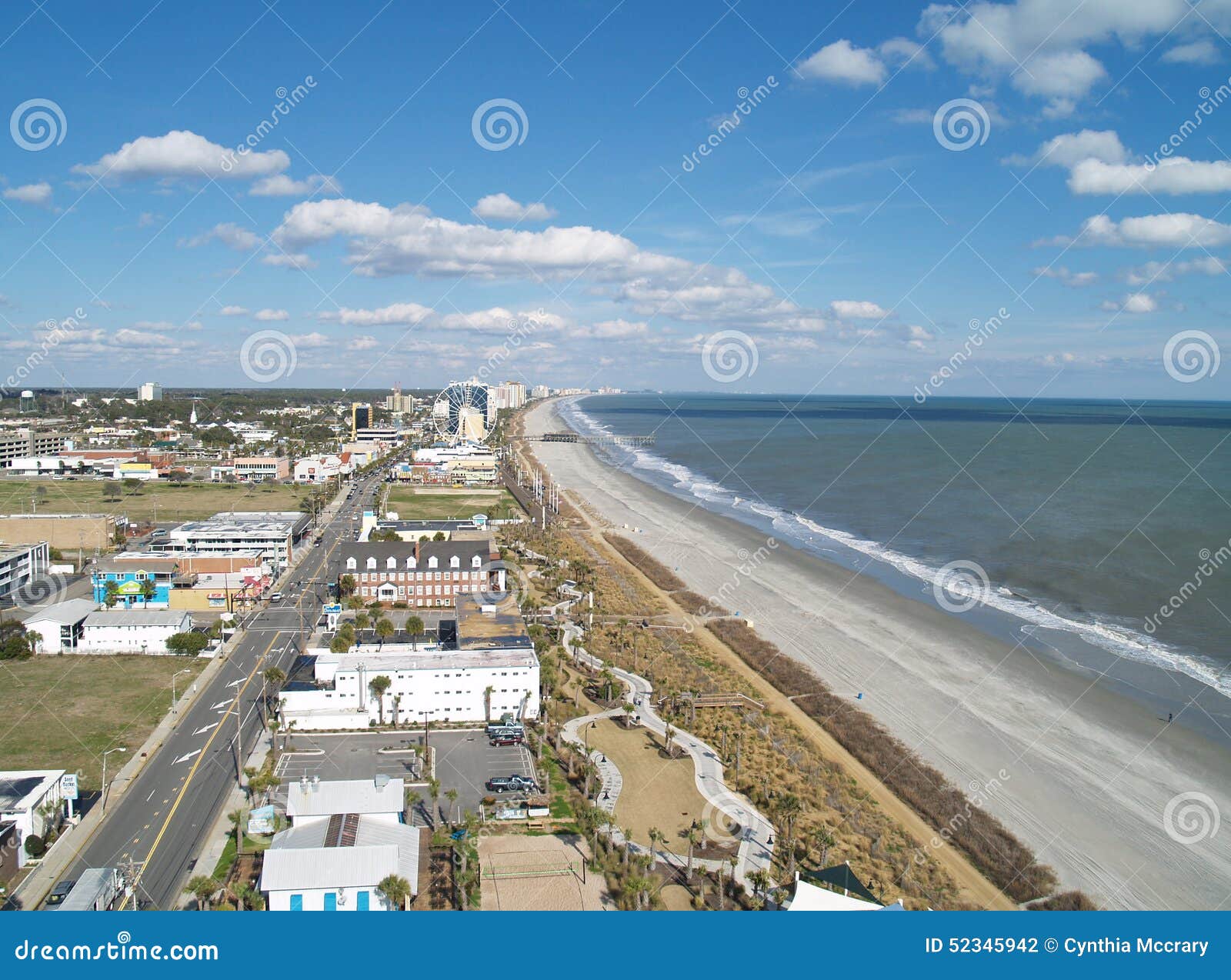 Myrtle Beach Grand Strand foto de stock. Imagem de litoral - 52345942