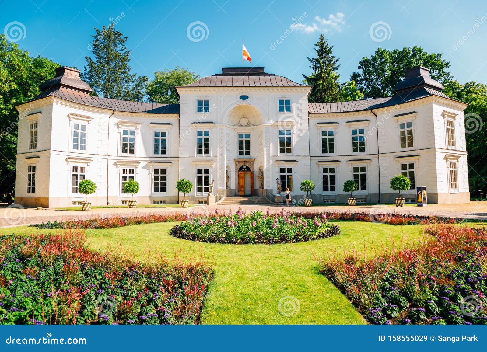 Myslewicki Palace at Lazienki Park in Warsaw, Poland Stock Image ... Myslewicki Palace at Lazienki Park in Warsaw, Poland Stock Image ...