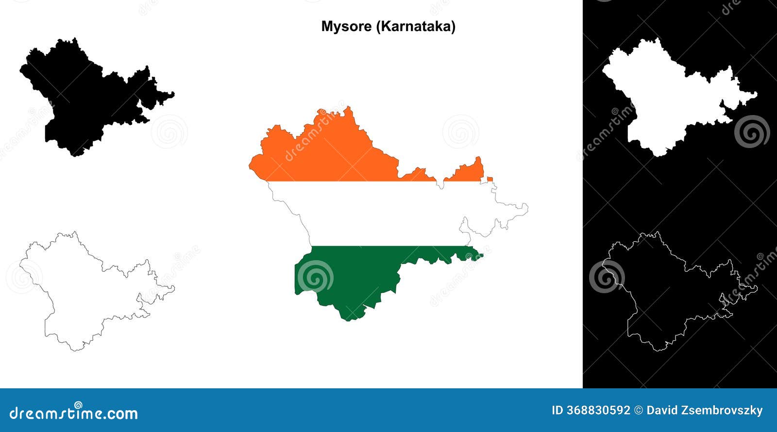 Mysore District Karnataka State, Republic Of India, Mysore Division Map ...