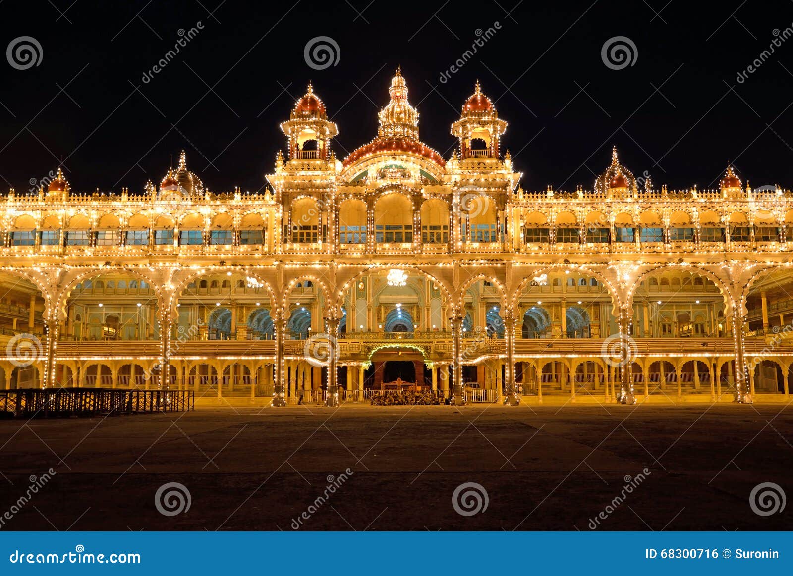 Mysore Palace stock photo. Image of india, view, architecture - 68300716