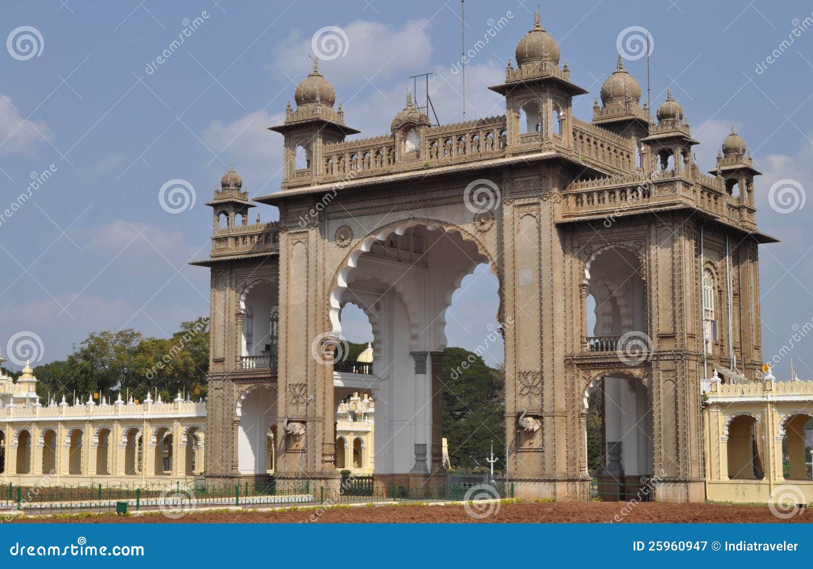 Mysore Palace(Main gate). stock image. Image of maharajah - 25960947