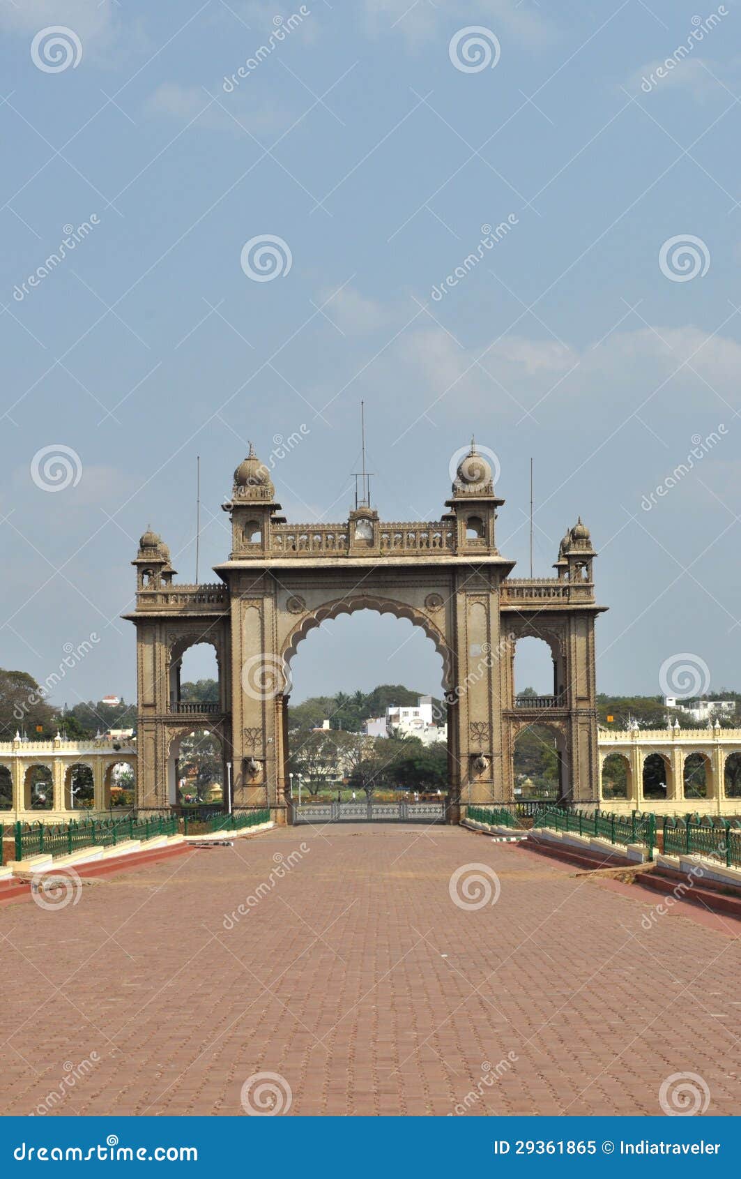 Mysore Palace Main Gate. stock image. Image of mysore - 29361865