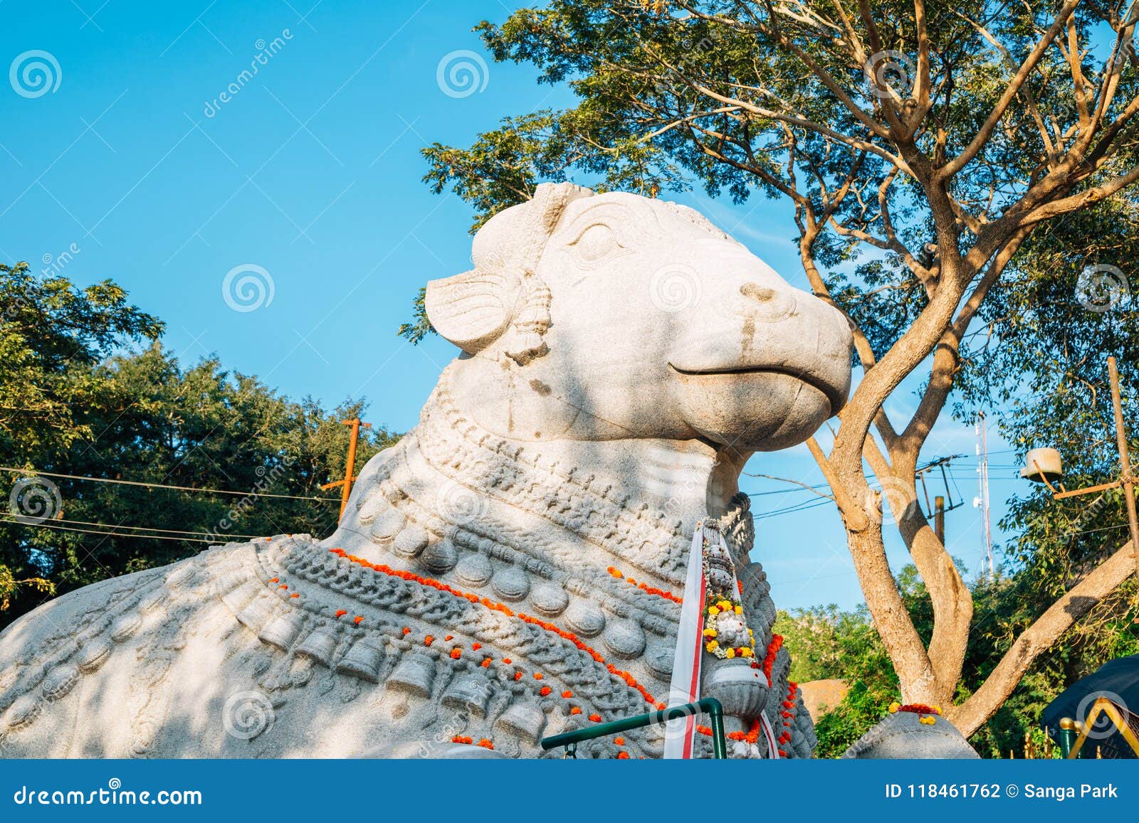 Sri Nandi Temple in Mysore, India Stock Photo - Image of nandi, hill ...