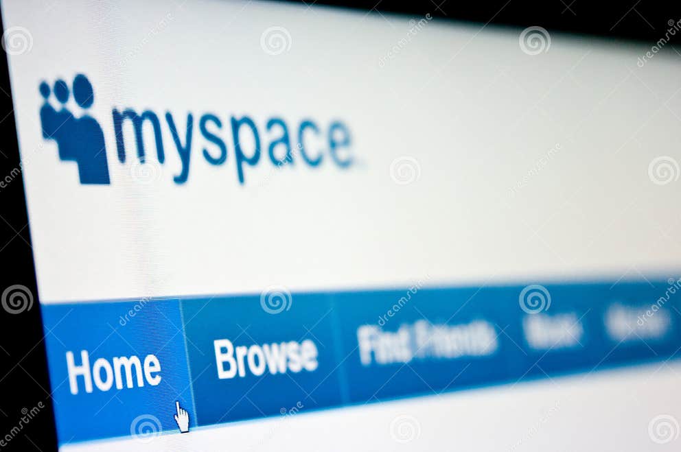 Myspace editorial photography. Image of browsing, internet - 16170762