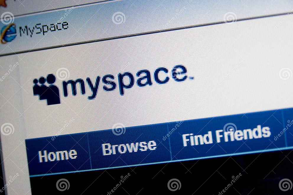 Myspace editorial photography. Image of space, social - 20649847