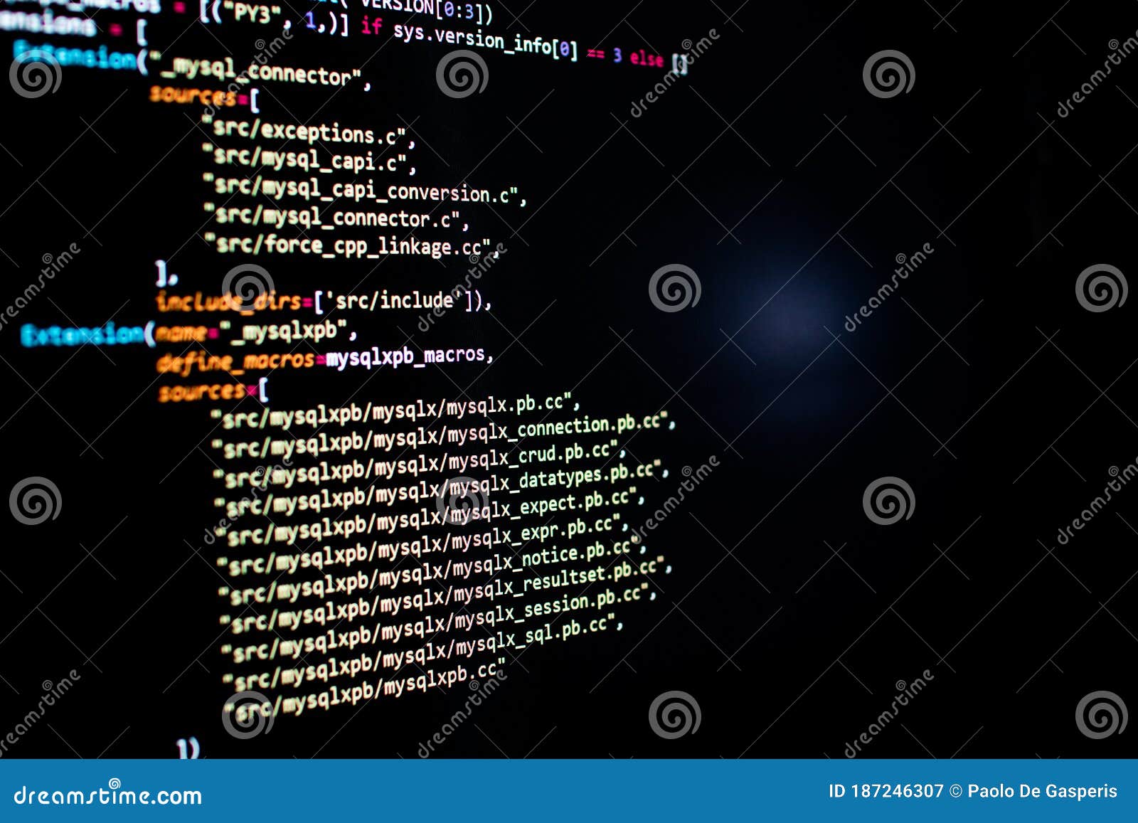 Mysql Connection On A Web Application Database Connection Script Colored Lines On Black