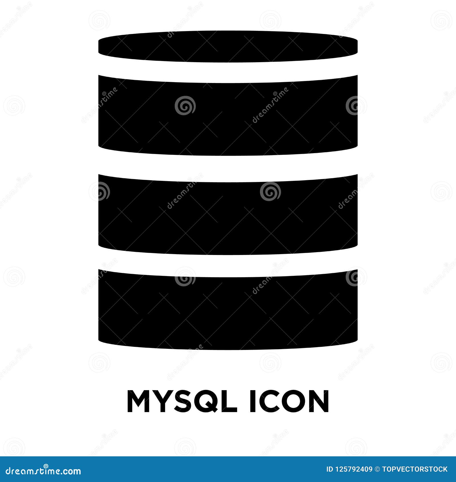 Mysql Icon Vector Isolated on White Background, Logo Concept of ... Mysql Icon Vector Isolated on White Background, Logo Concept of ...