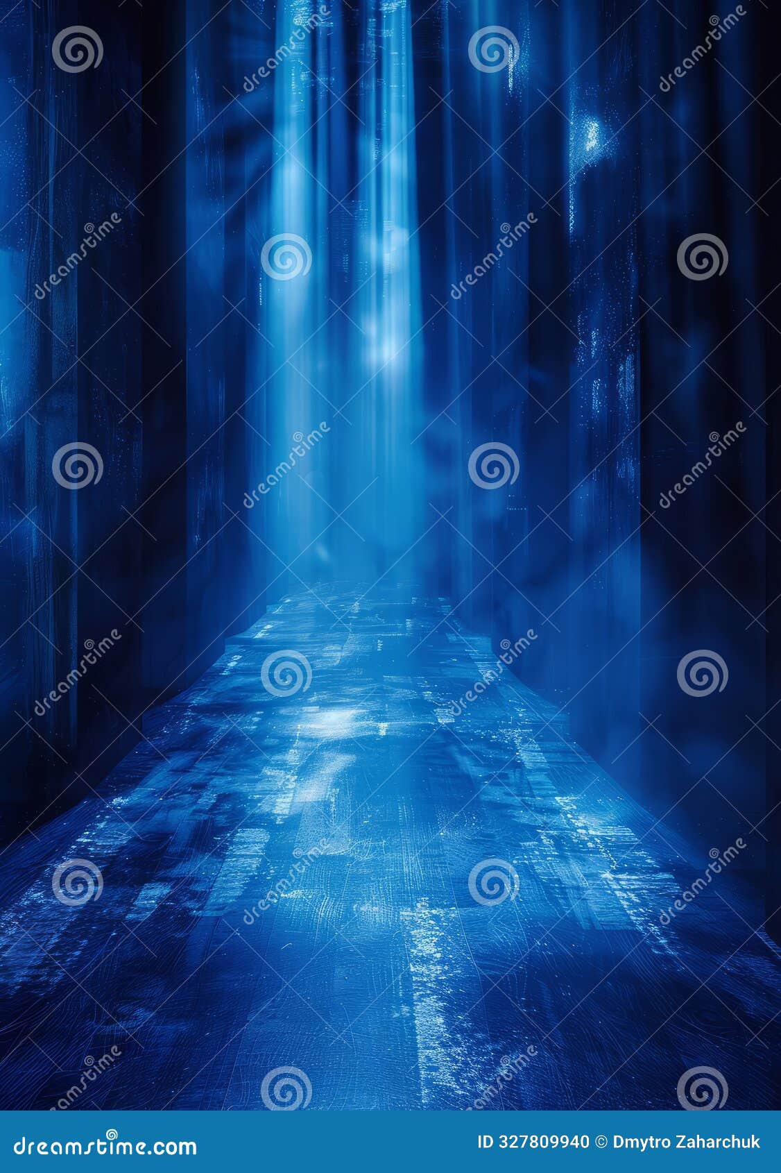Mysterious Abstract Background, Enigmatic Indigo Rays, Intriguing Light ...