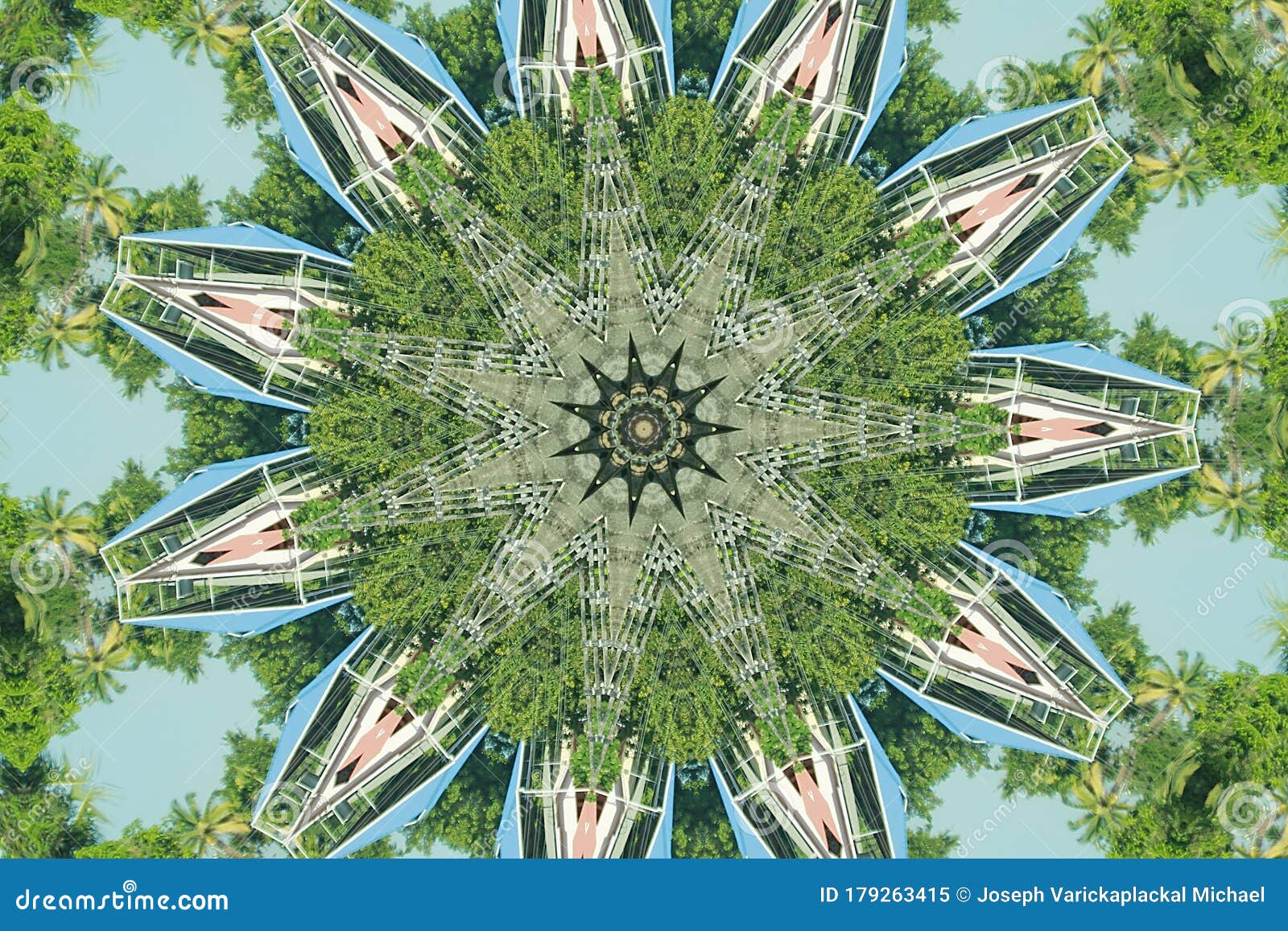 Mysterious Abstract Dream Like Structure, Illusion or Maze Stock Image ...