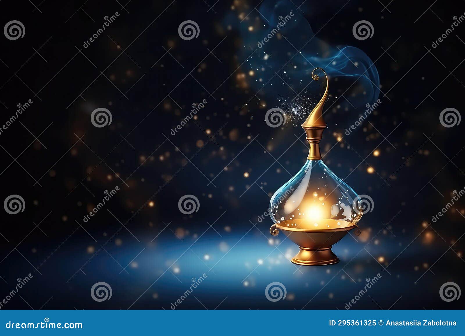 Mysterious Aladdin Lamp Wallpaper with Magic Vibes Stock Illustration ...