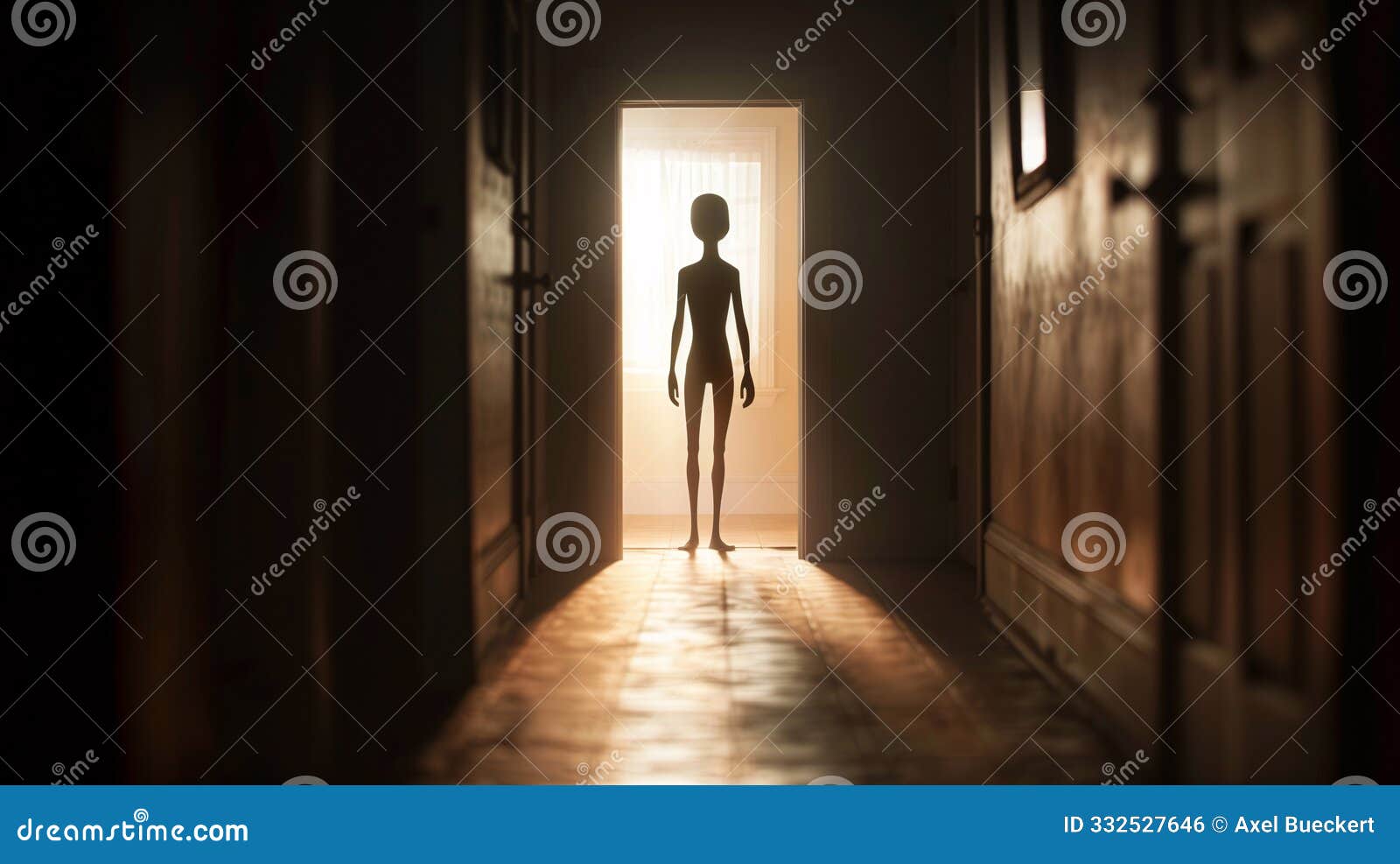 Mysterious Alien Creature Standing in Doorway Stock Photo - Image of ... Mysterious Alien Creature Standing in Doorway Stock Photo - Image of ...