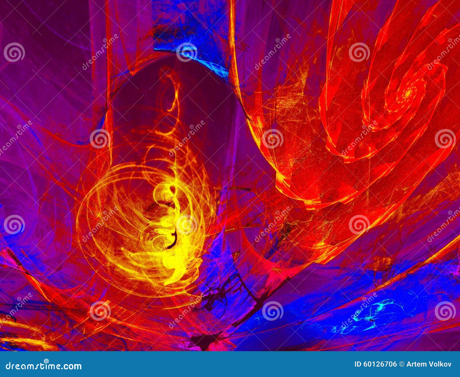 Mysterious Alien Form Magnetic Fields in the Stock Illustration ...