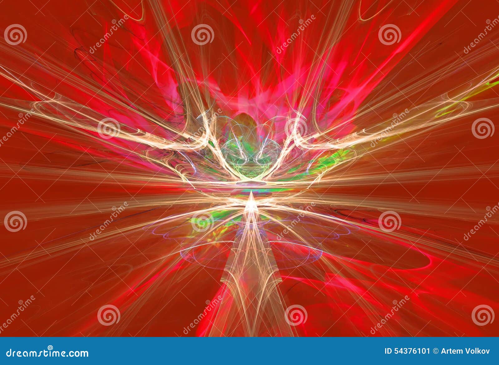 Mysterious Alien Form Magnetic Fields in the Red Stock Illustration ...