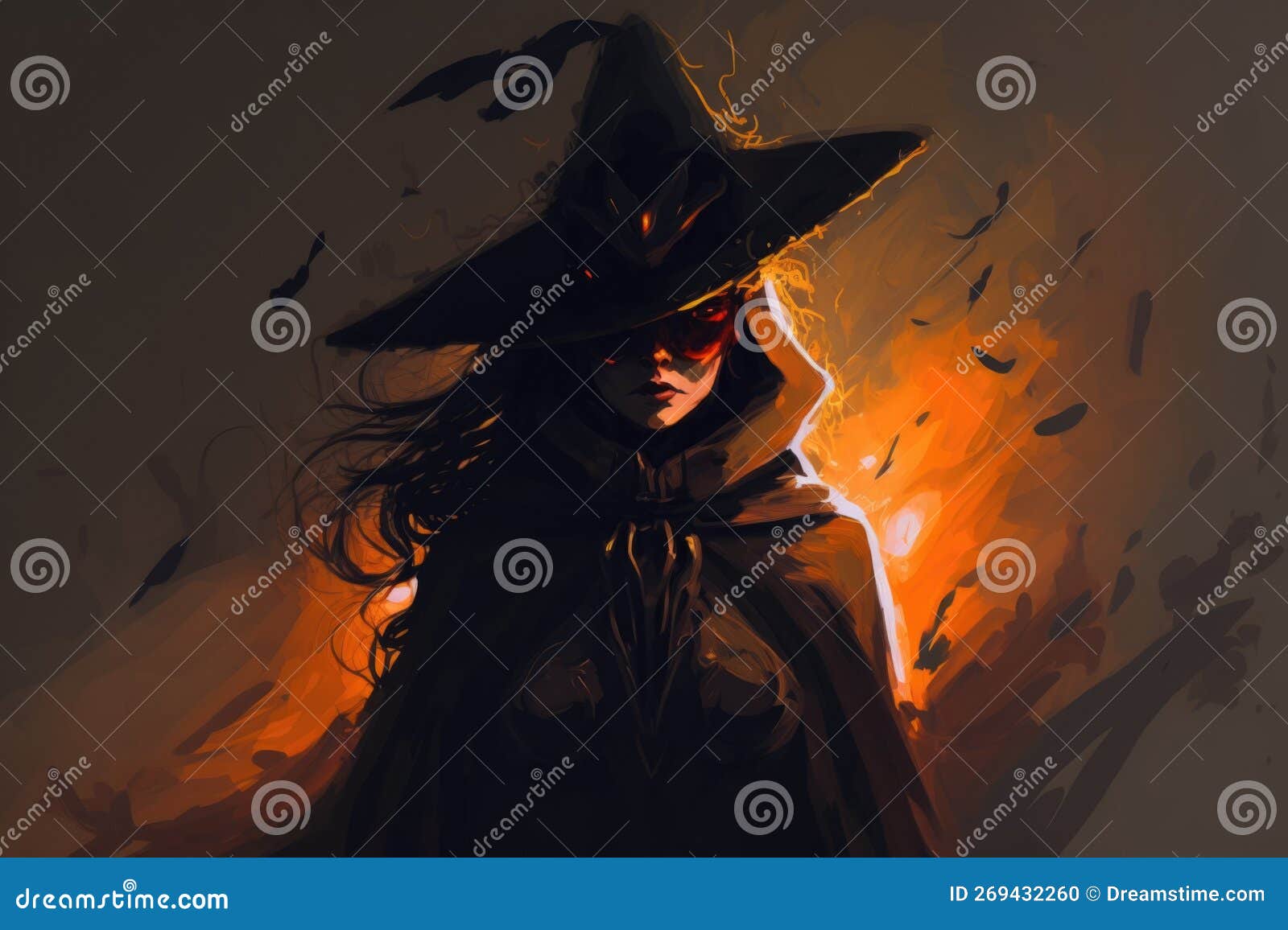 Mysterious and Alluring Shadow Mage, Who Uses Magic To Blend into the ...