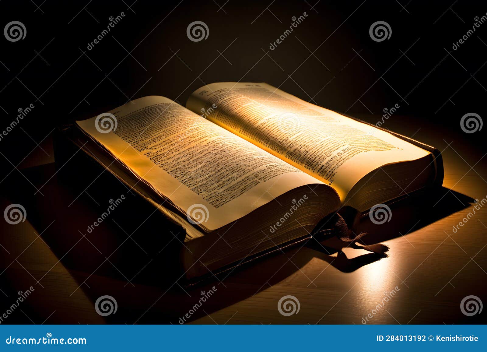 Mysterious Ancient Magic Book Stock Illustration - Illustration of ...