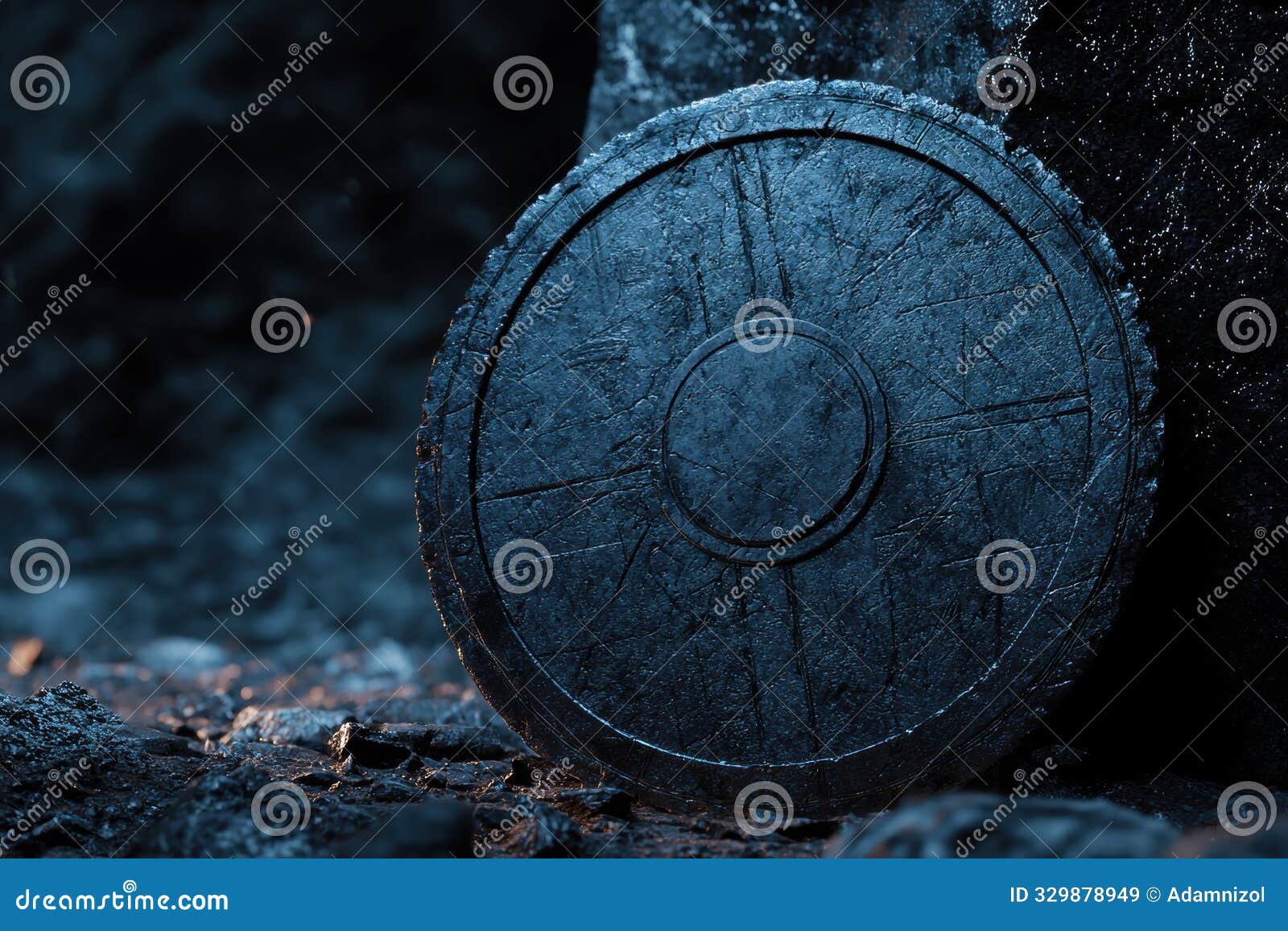 Mysterious Ancient Relic in the Dark Stock Illustration - Illustration ...