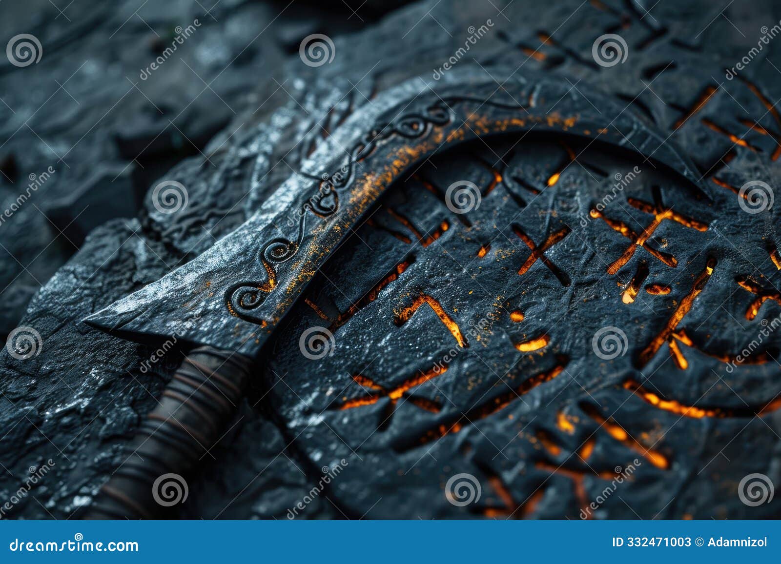 Set Of Ancient Runes. Versions Of Jera Rune With German, English And ...