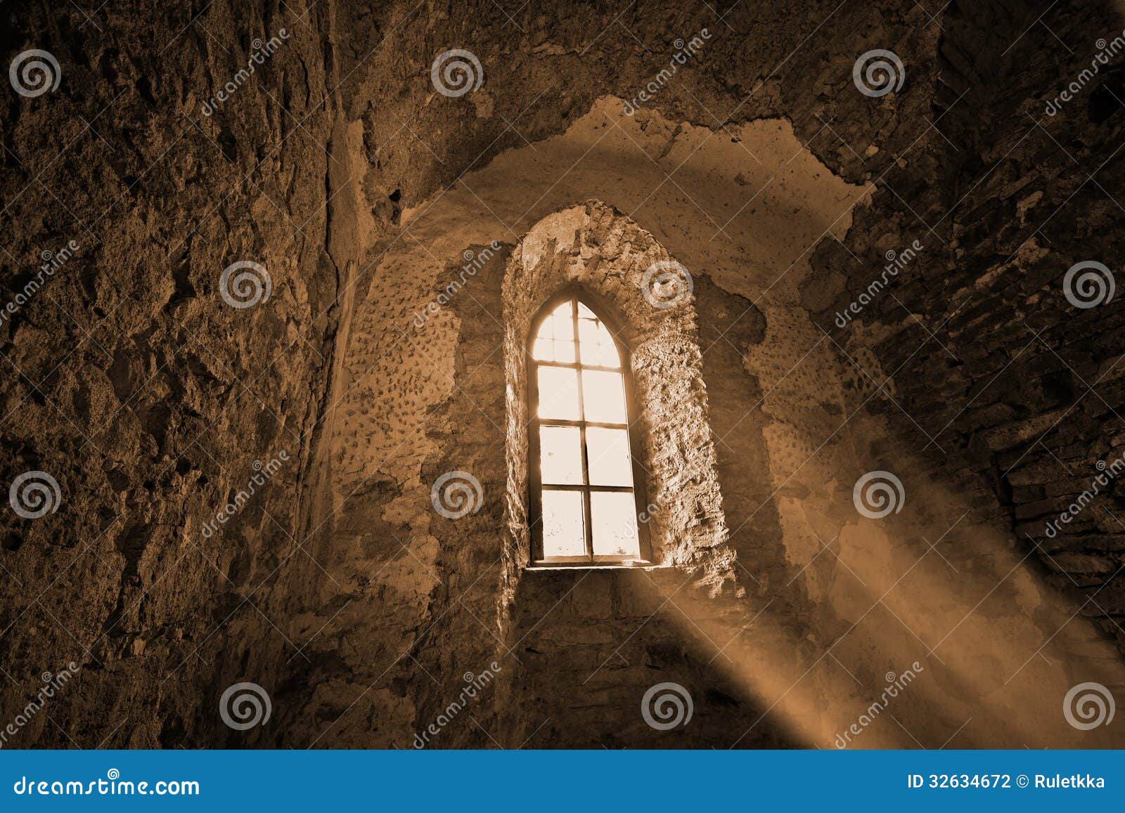 Mysterious ancient window stock photo. Image of light - 32634672
